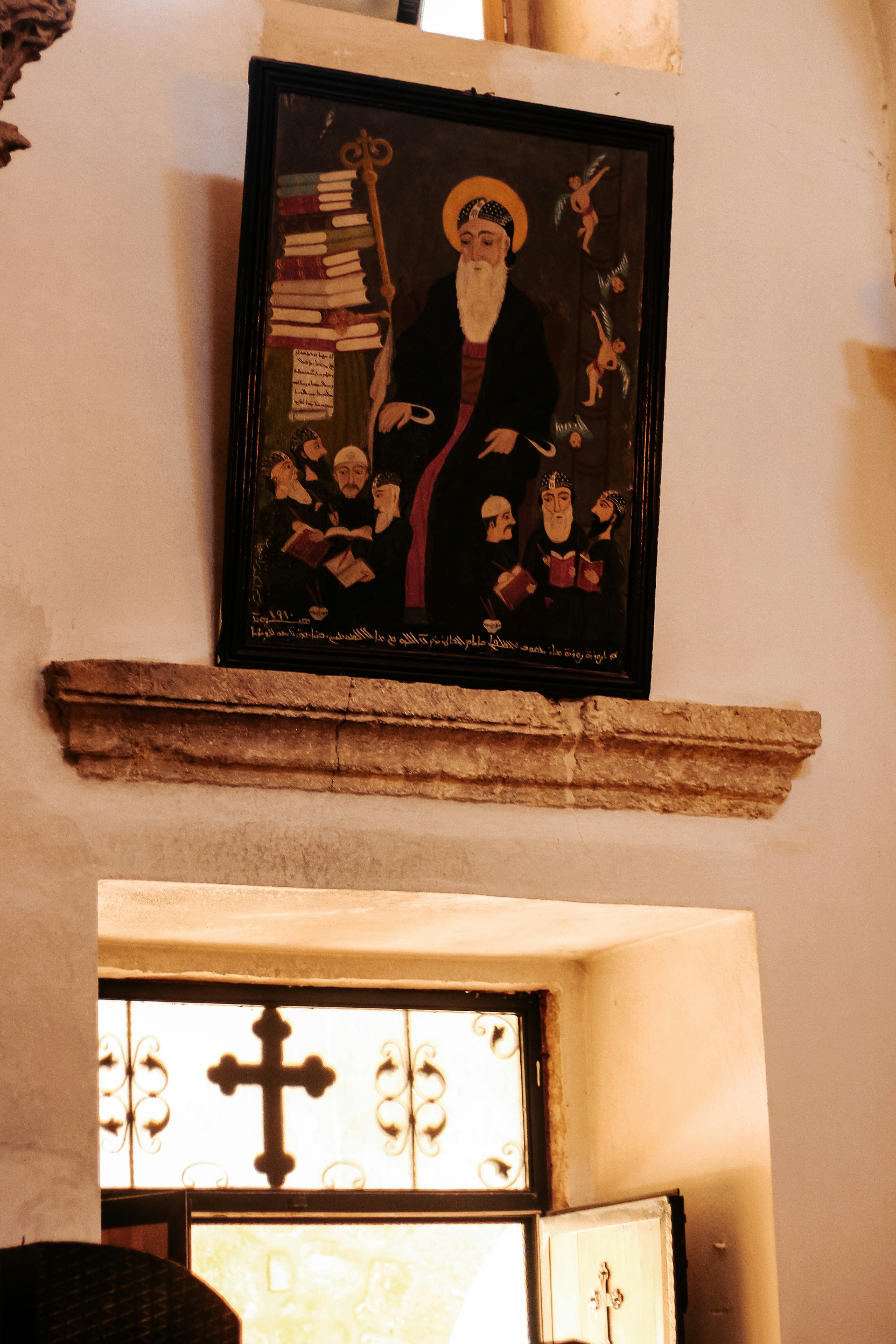 The Saint Over the Threshold: A Quiet Chapel Portrait
