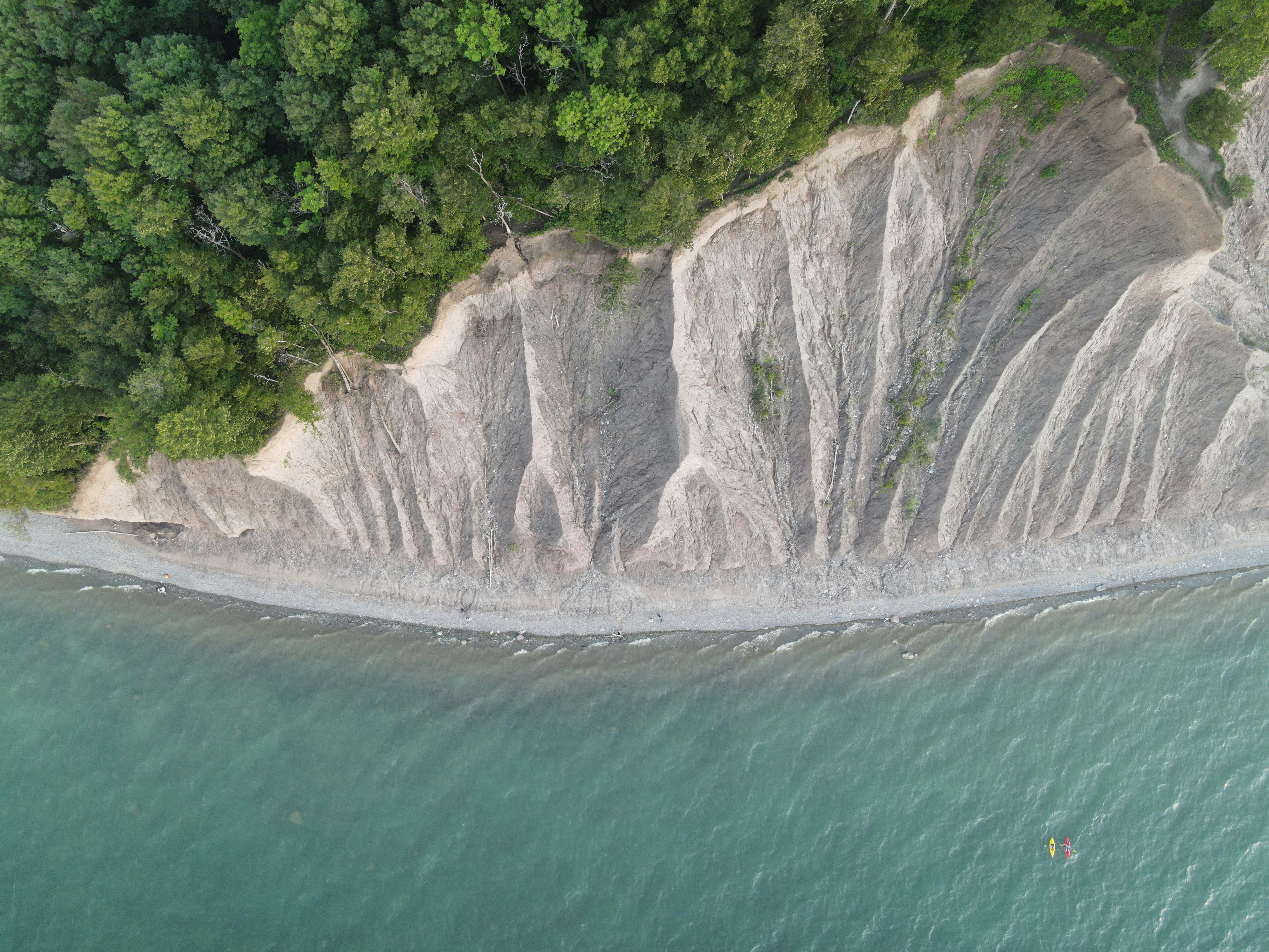 Aerial Symphony of Erosion and Greenery