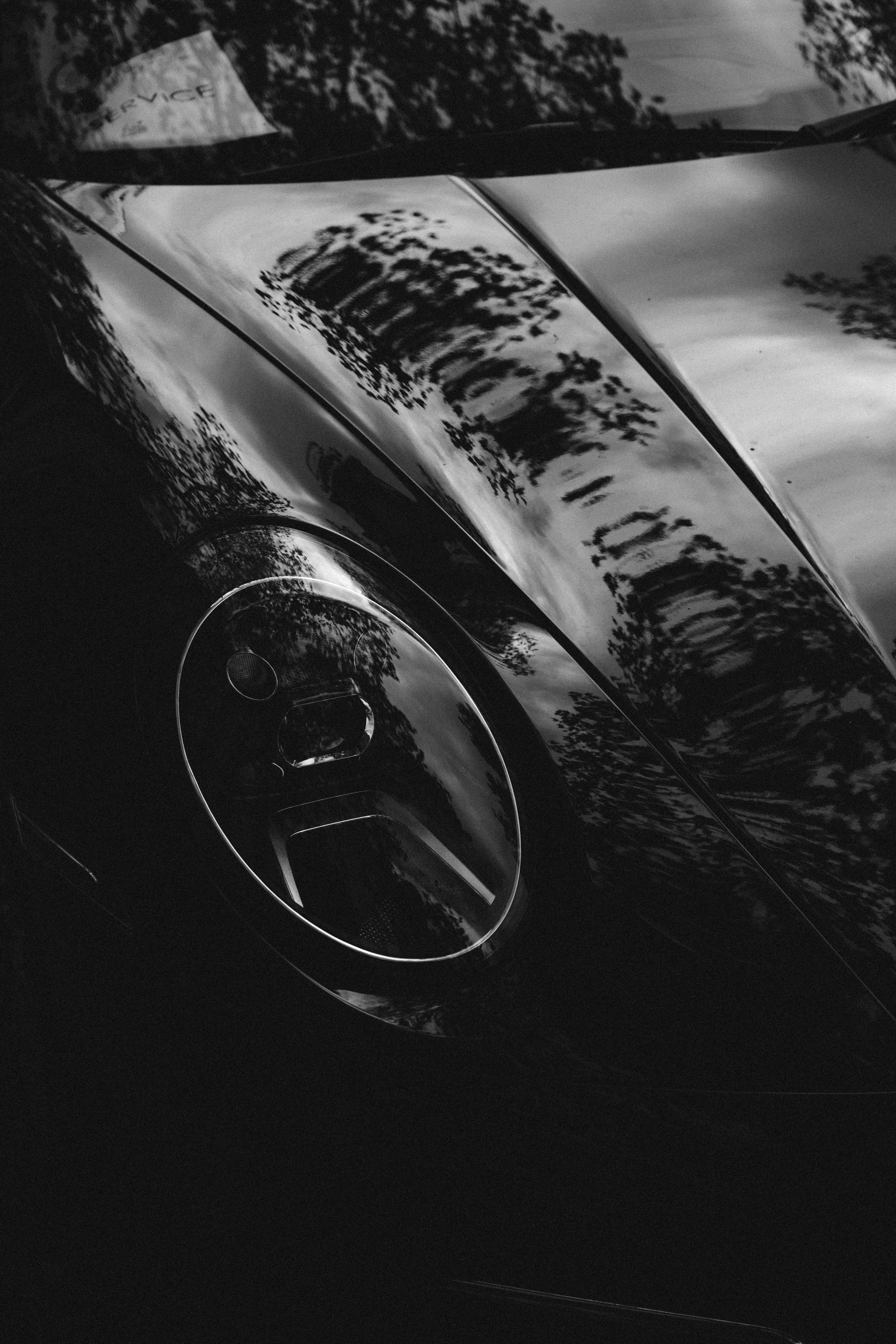 Grayscale photo of mercedes benz emblem photo – Free Texture Image on ...