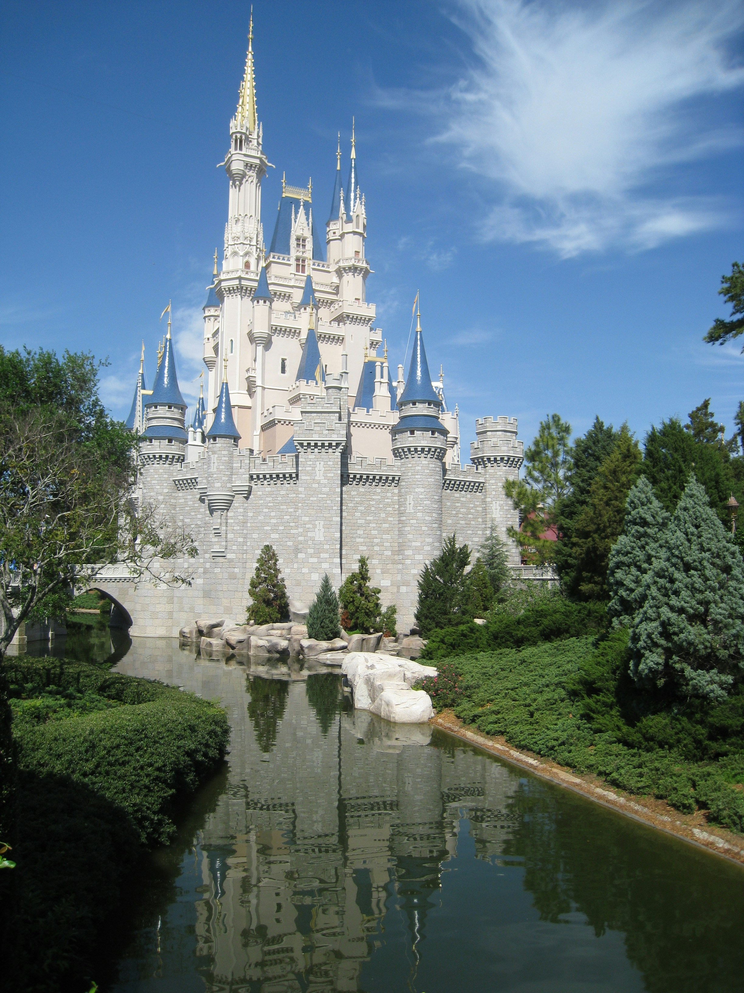 White and blue castle near river during daytime photo – Free Castle ...