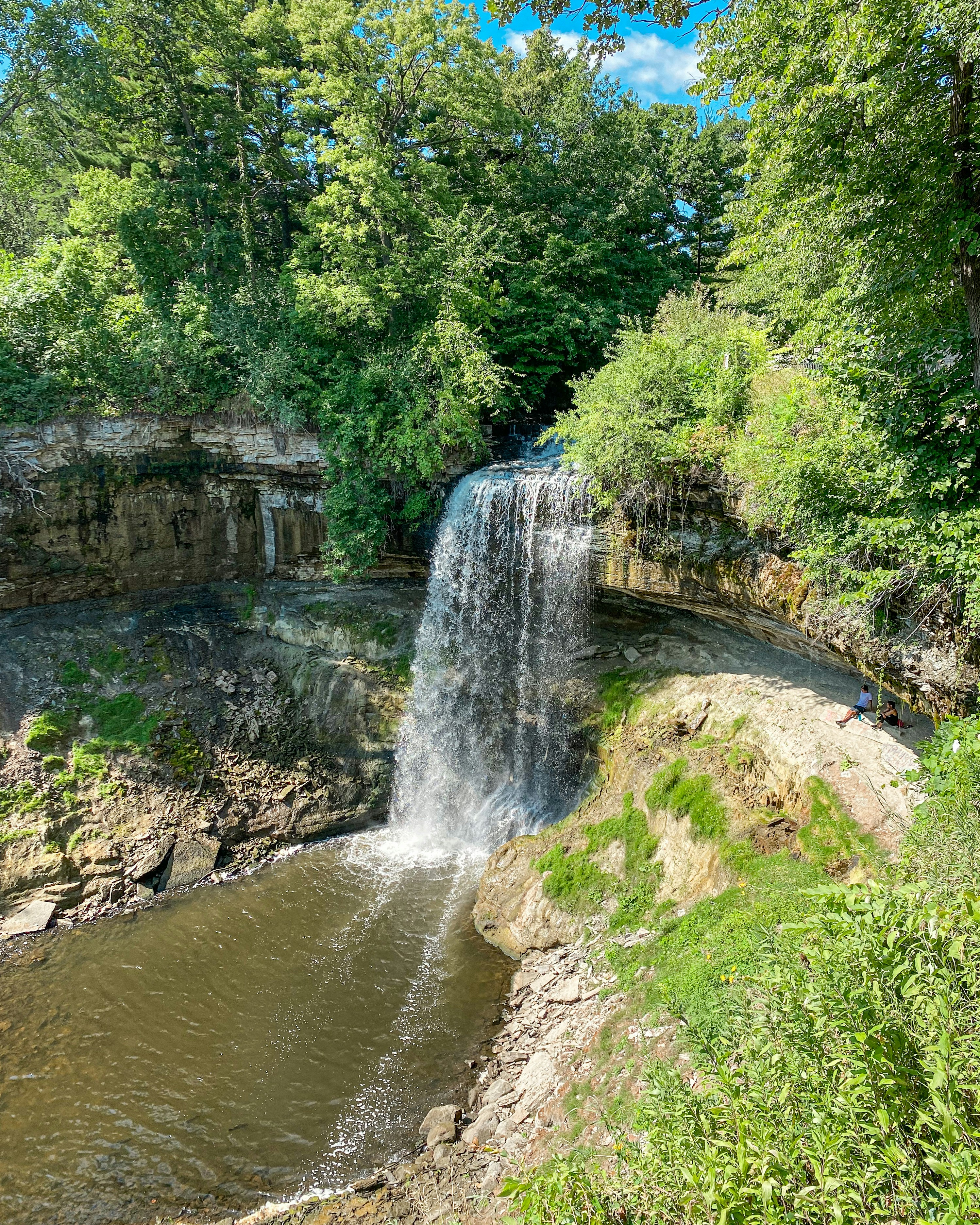 Minnehaha falls
  | waterfalls in the middle of green trees