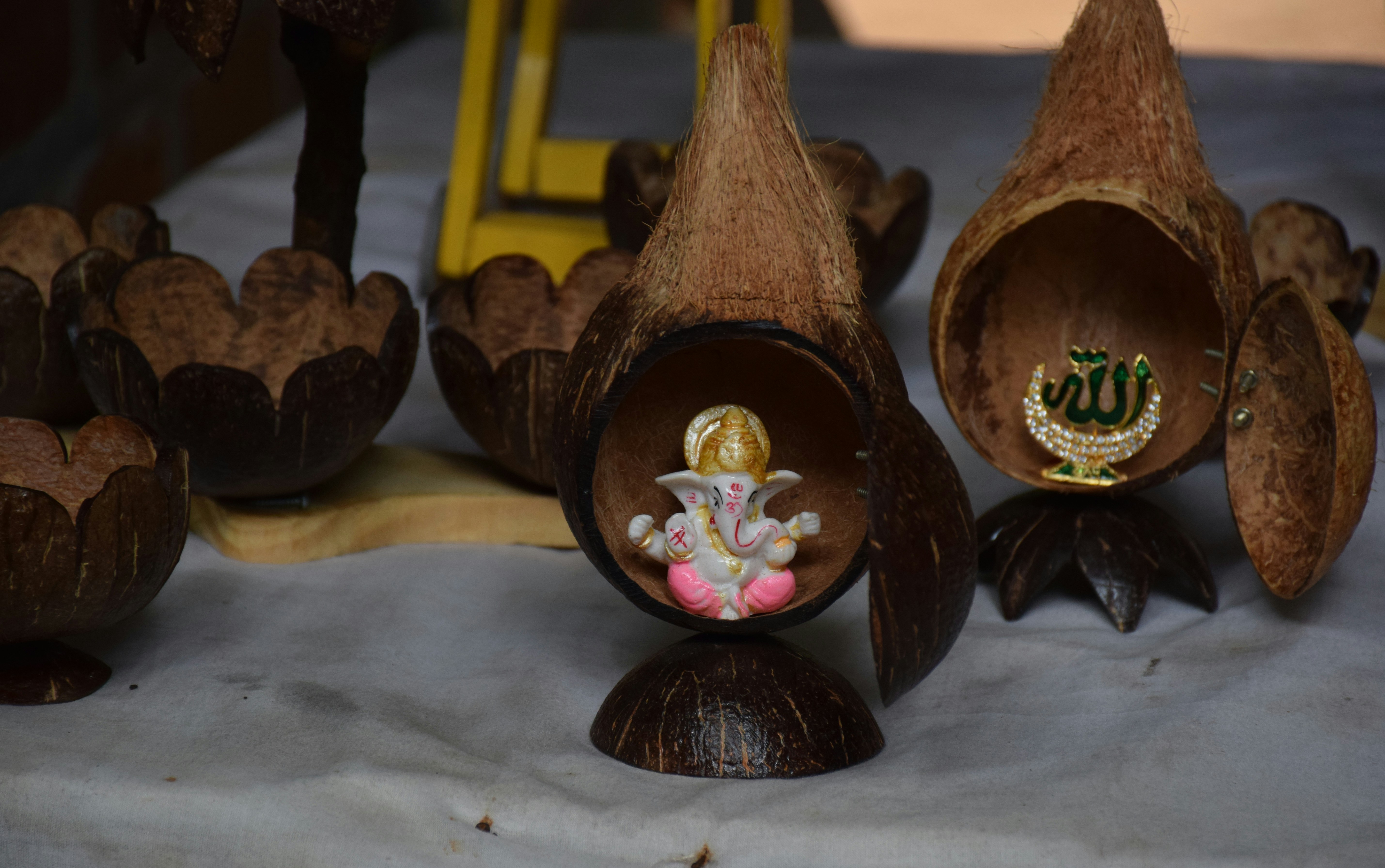 Ganesha in a Seed-Shell Shrine