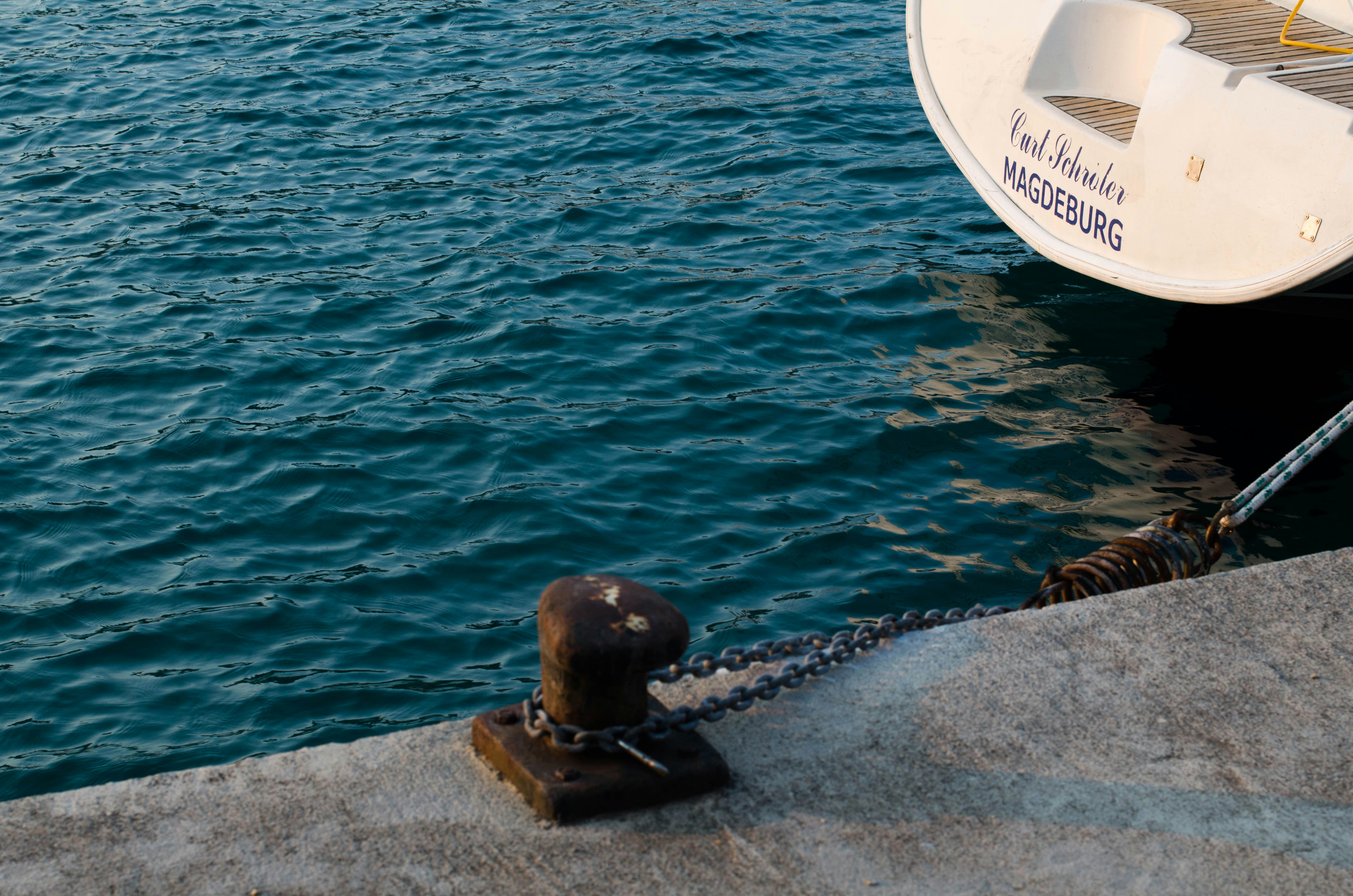 Rust and Rope at the Edge: A Pier’s Quiet Chain
