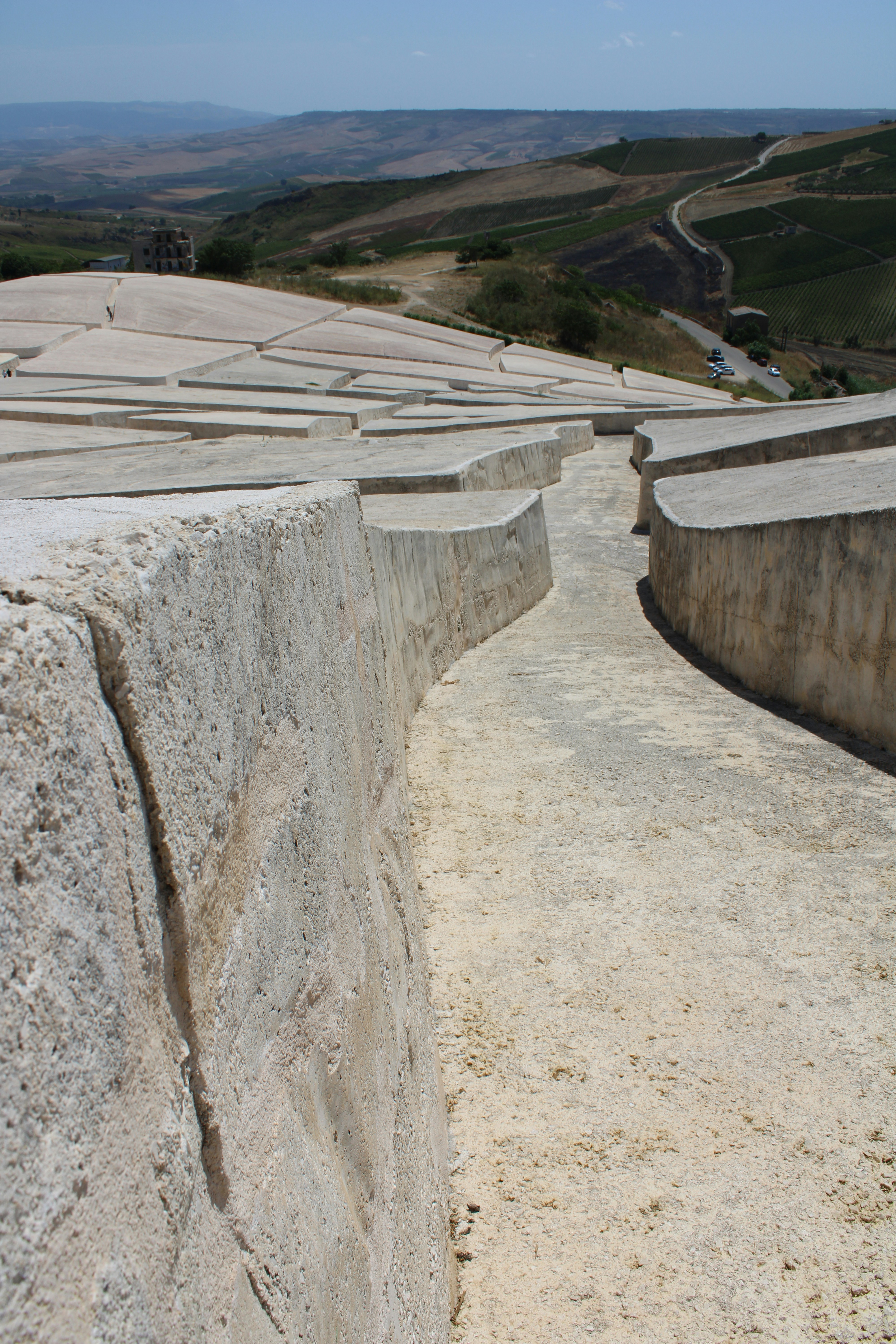 Terraced limestone steps Haunting the Hillscape