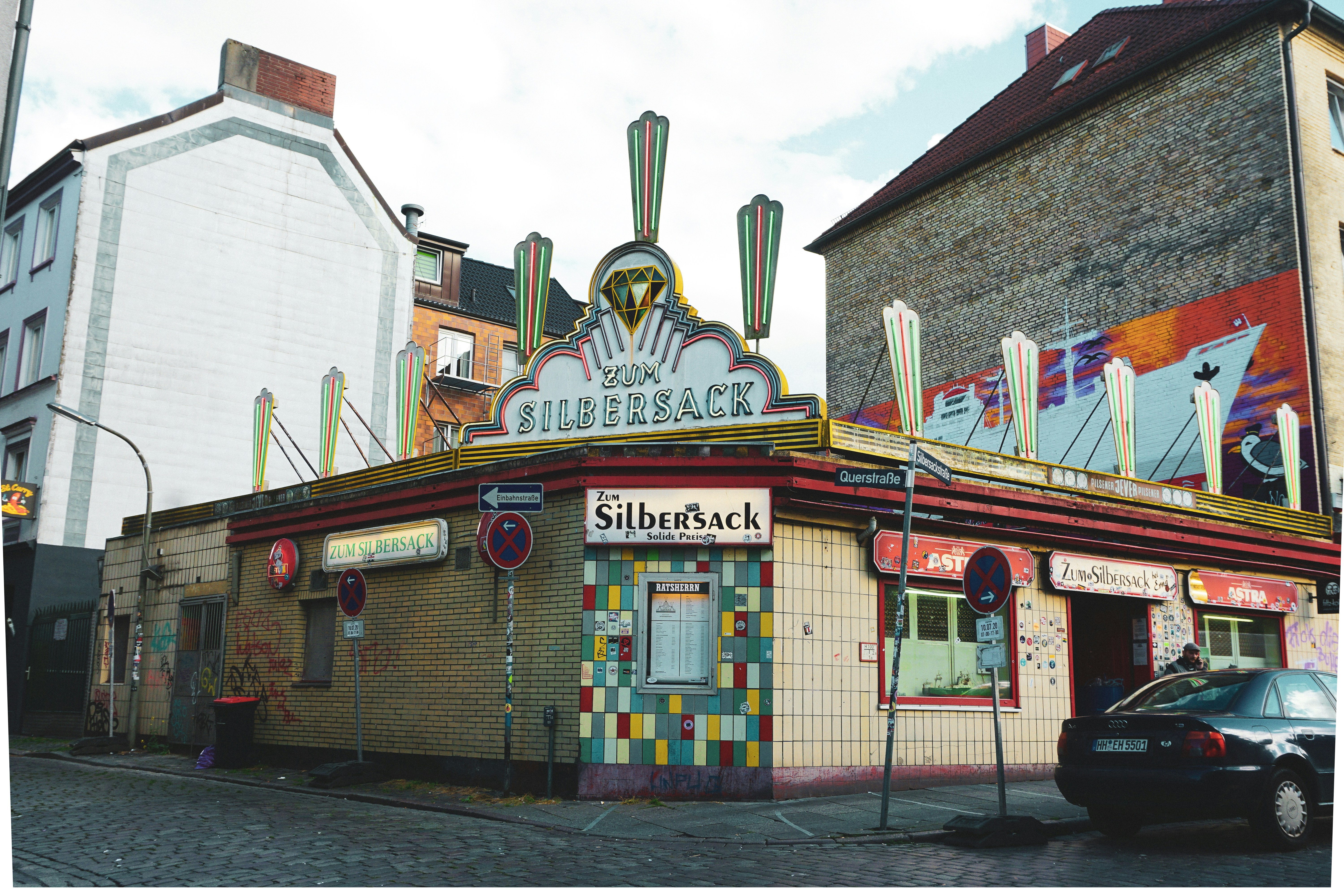 Neon Mosaic Corner: The Silbersack Cinema