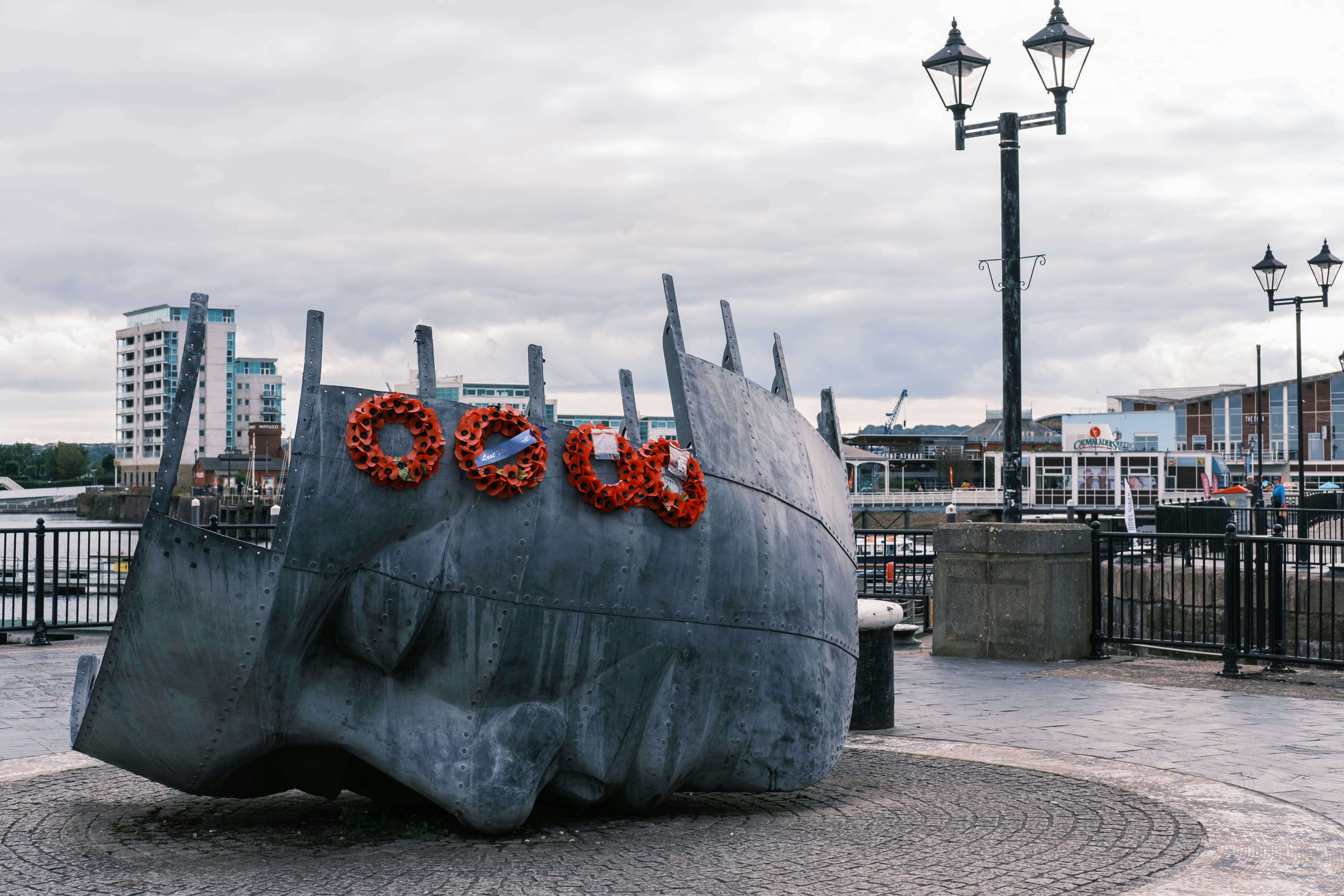 Merchant Seaman’s Memorial in Cardiff Bay, Wales