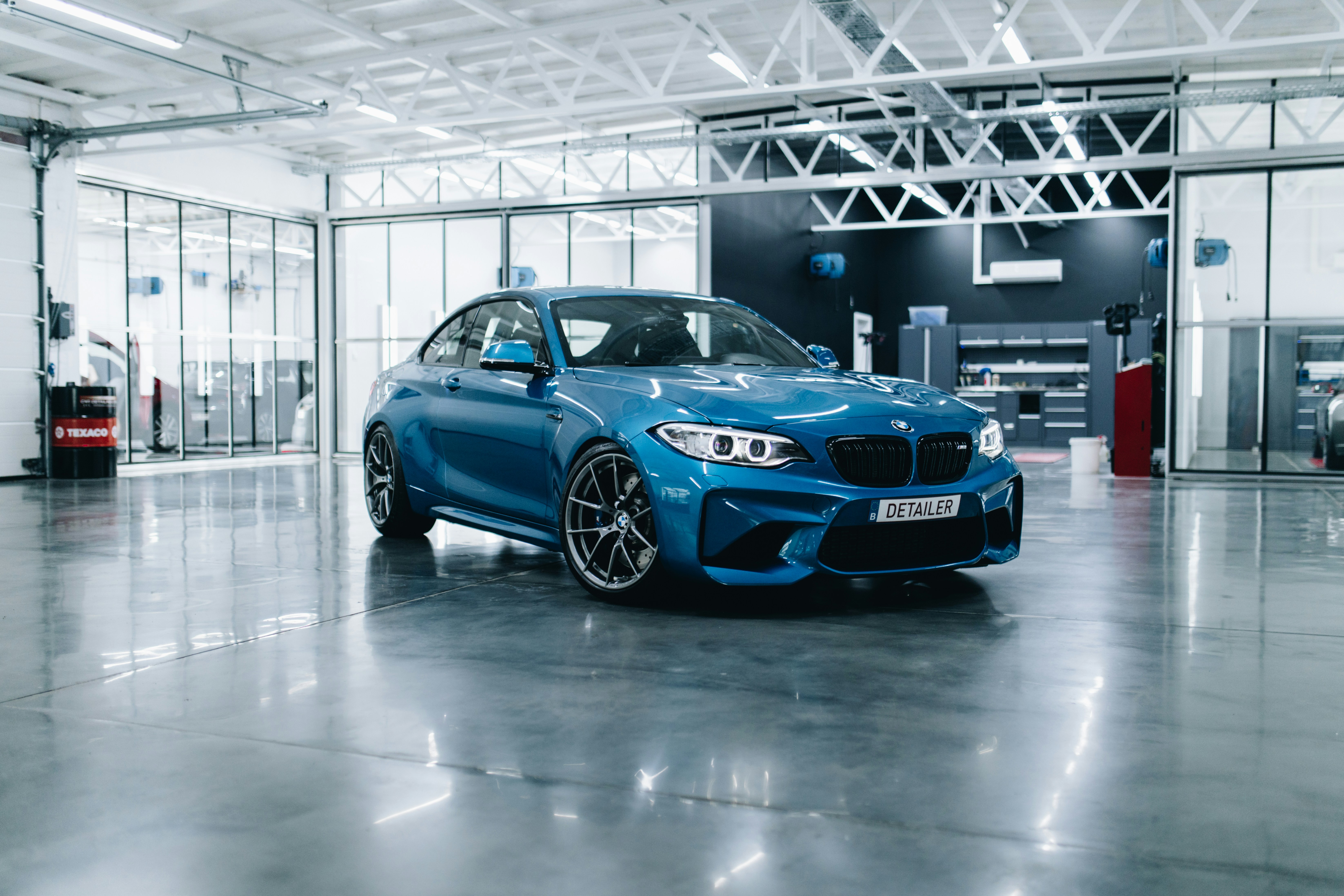 Blue bmw m 3 coupe parked inside building photo – Free Automobile Image ...