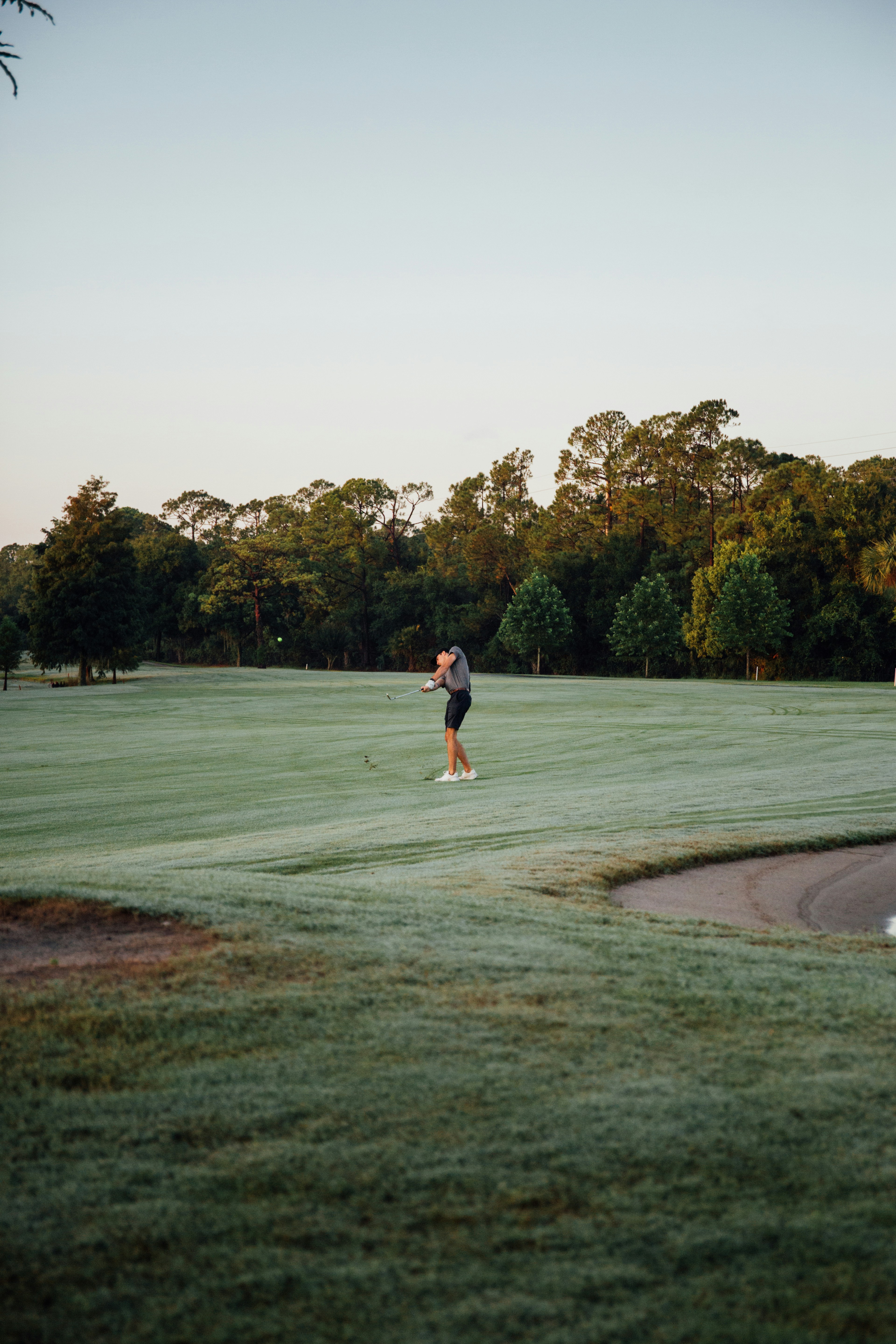 Lone Player in the Emerald Park