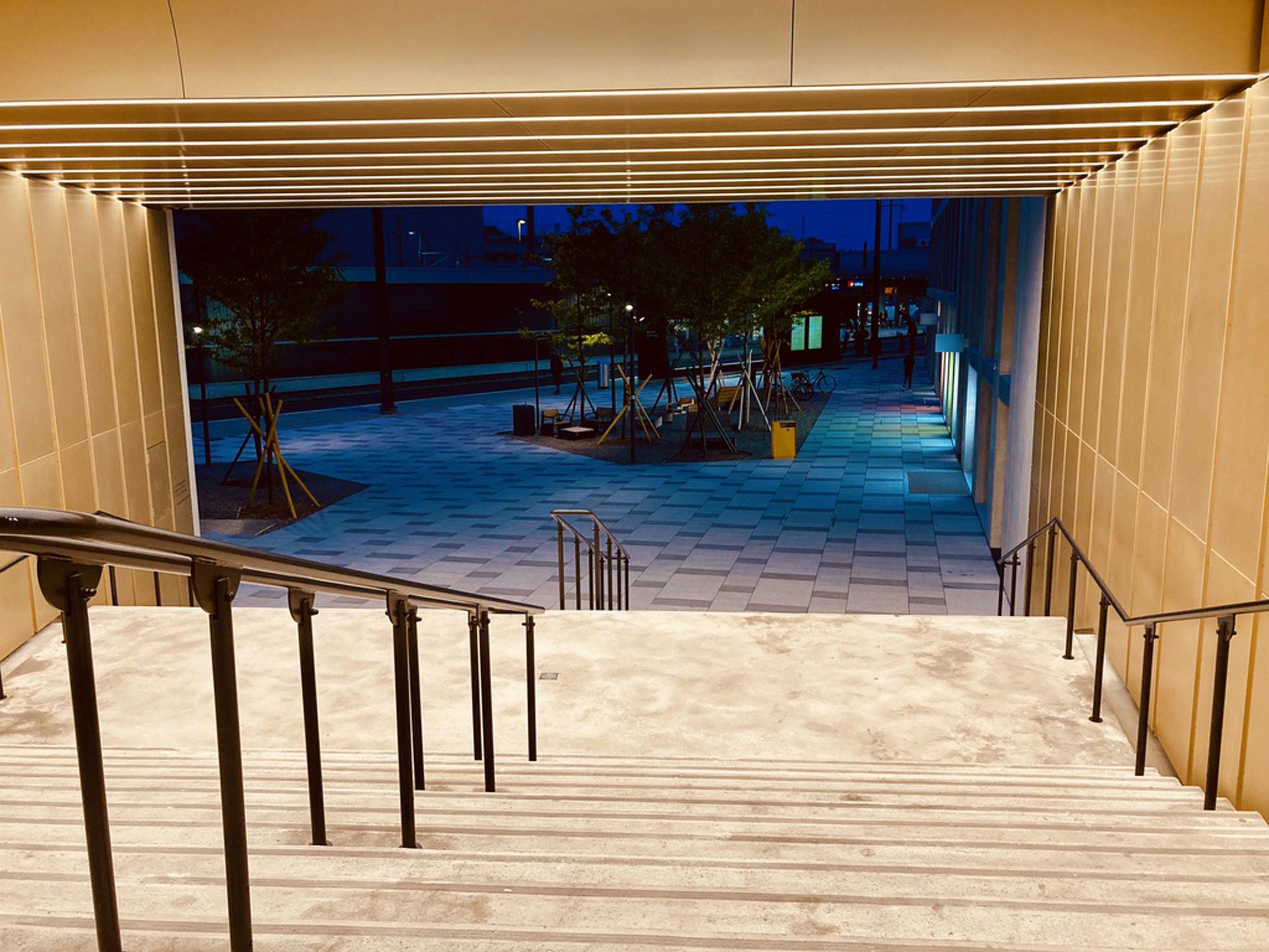 Urban Descent into Evening Tranquility