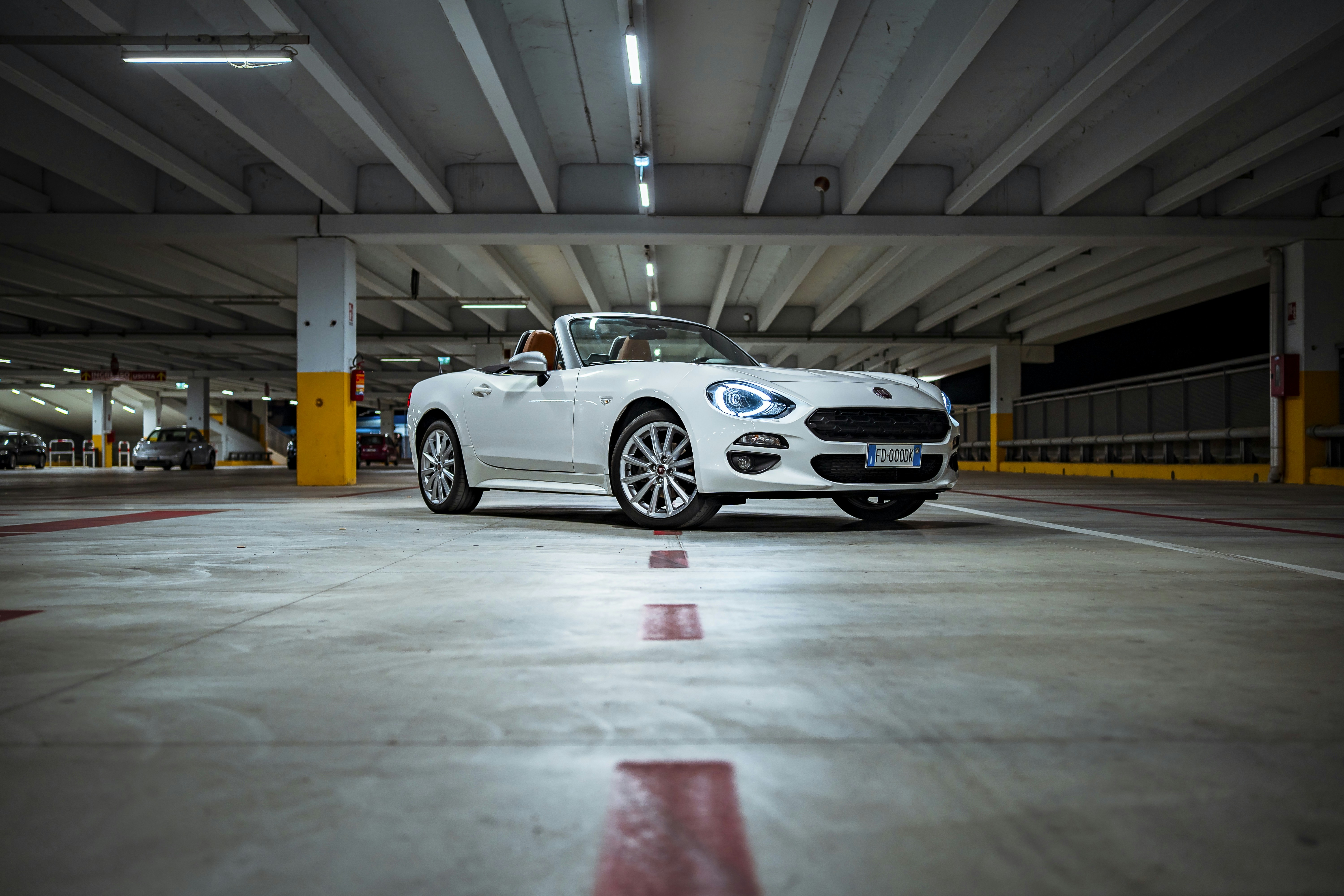 Fiat 124 spider at the mall.