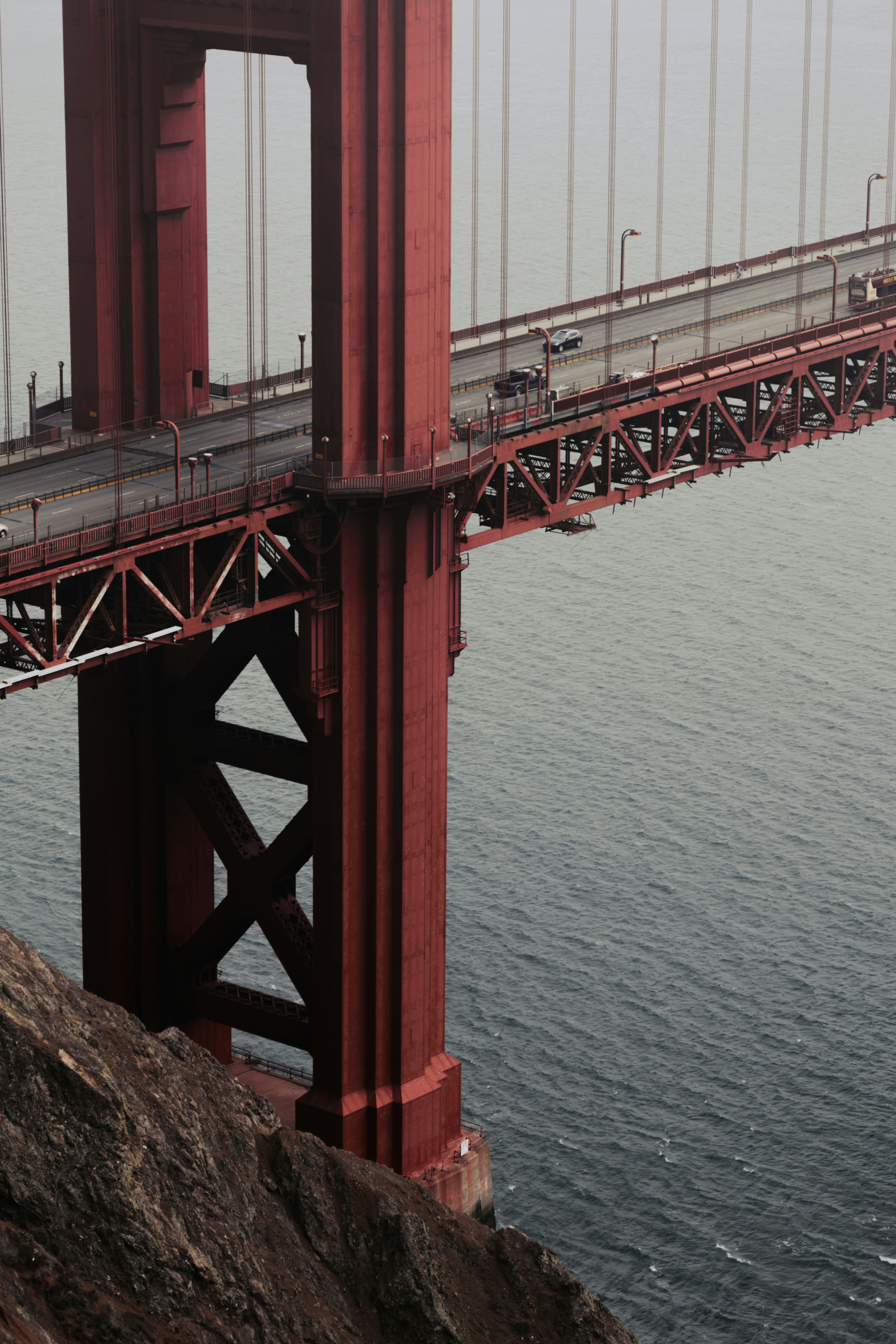 Rising into the Sky: Red Steel and Sea at the Bridge’s Edge