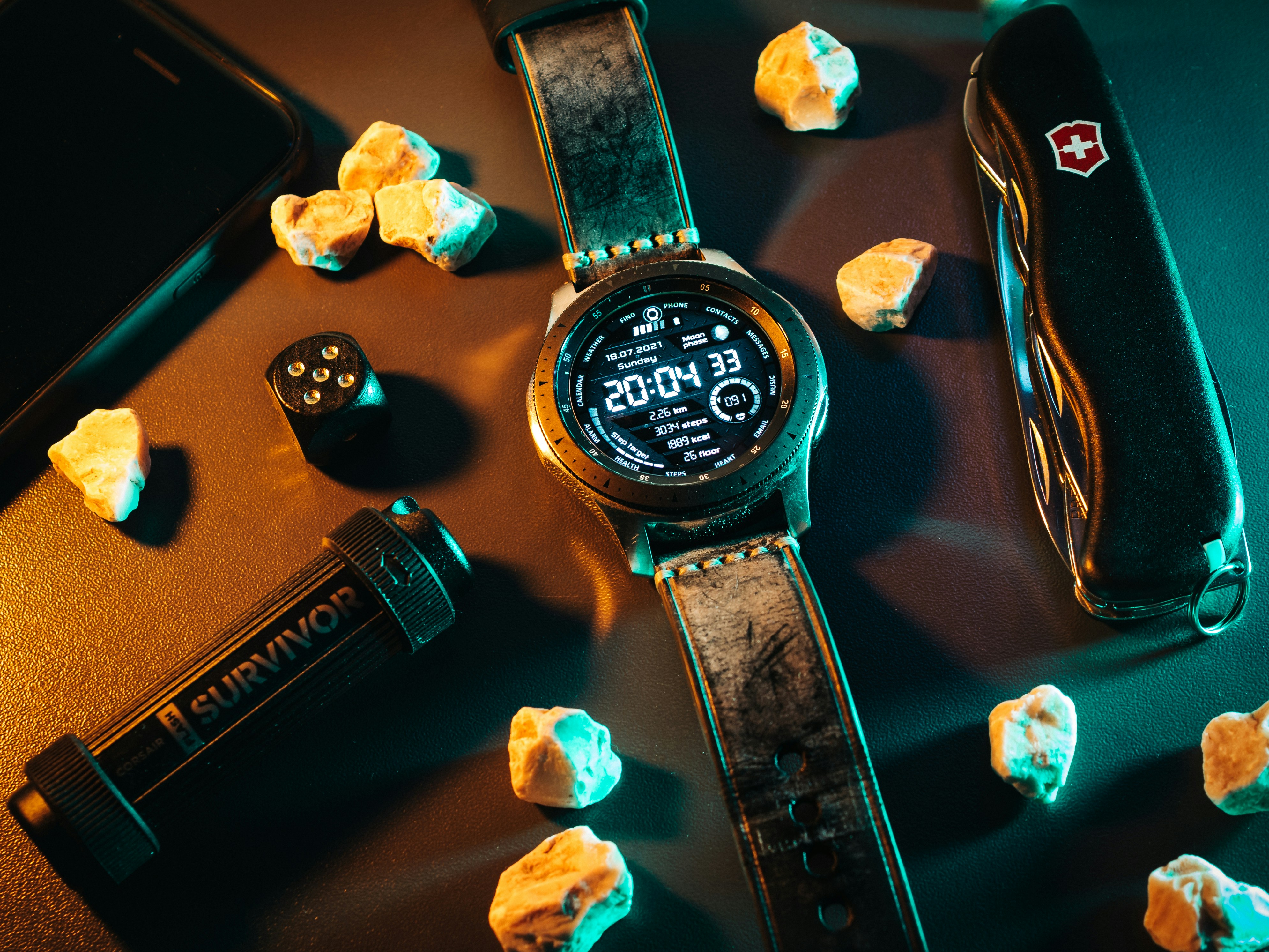 Timepiece in Focus: A Gear-Littered Desk Scene