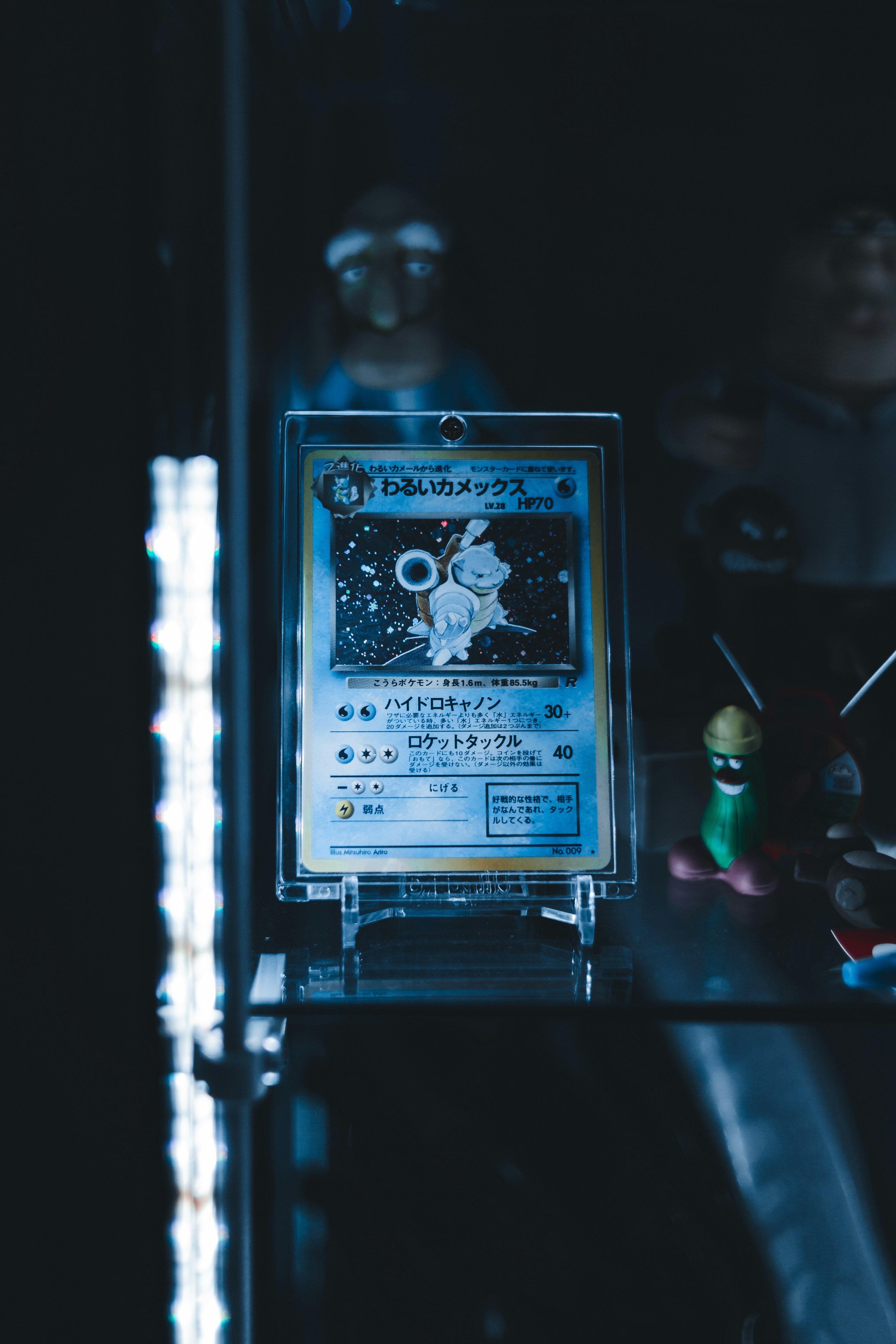 A close up of a plastic object on a table photo – Free Blue Image on ...