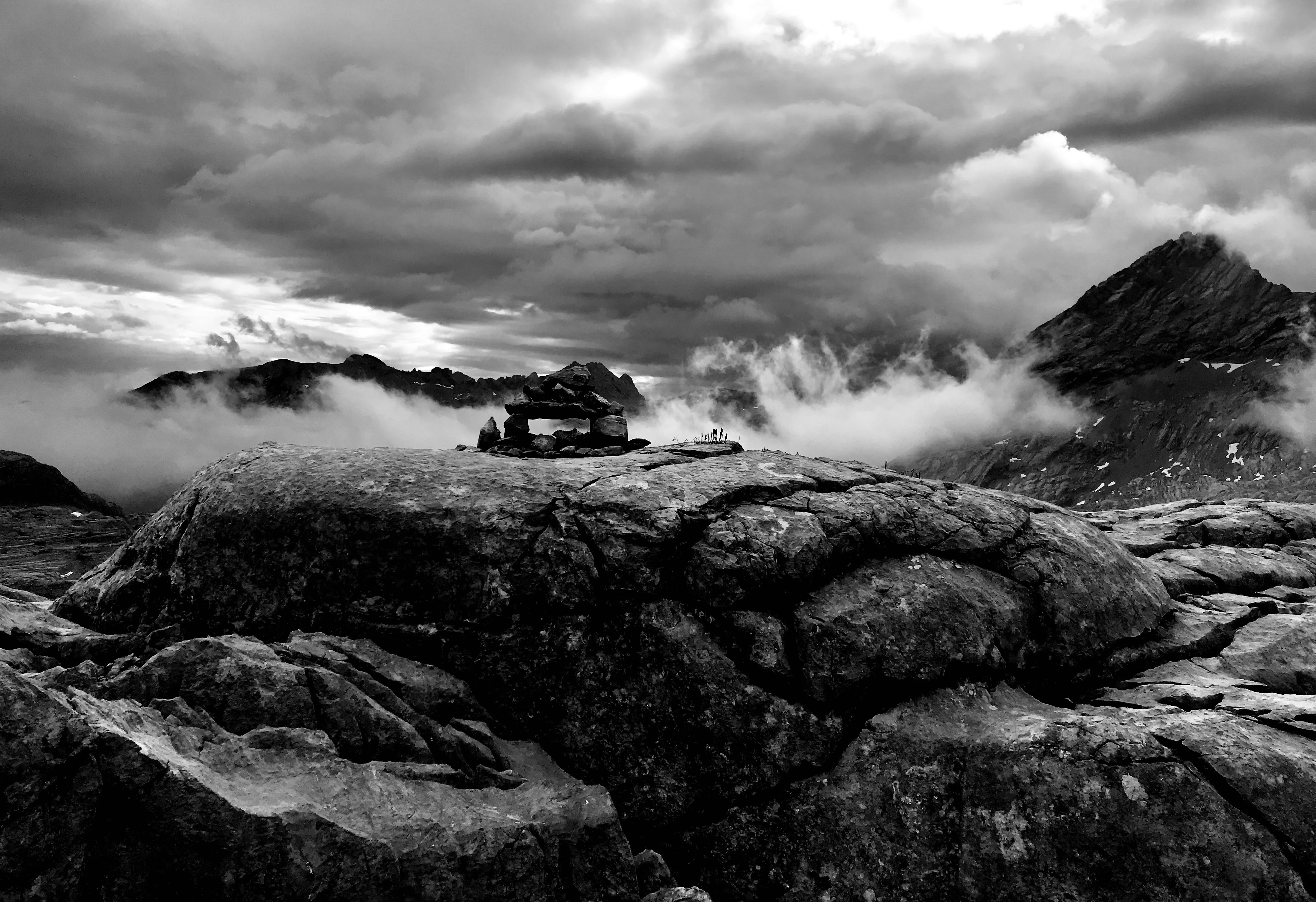 Granite Outpost Amid a Sea of Clouds