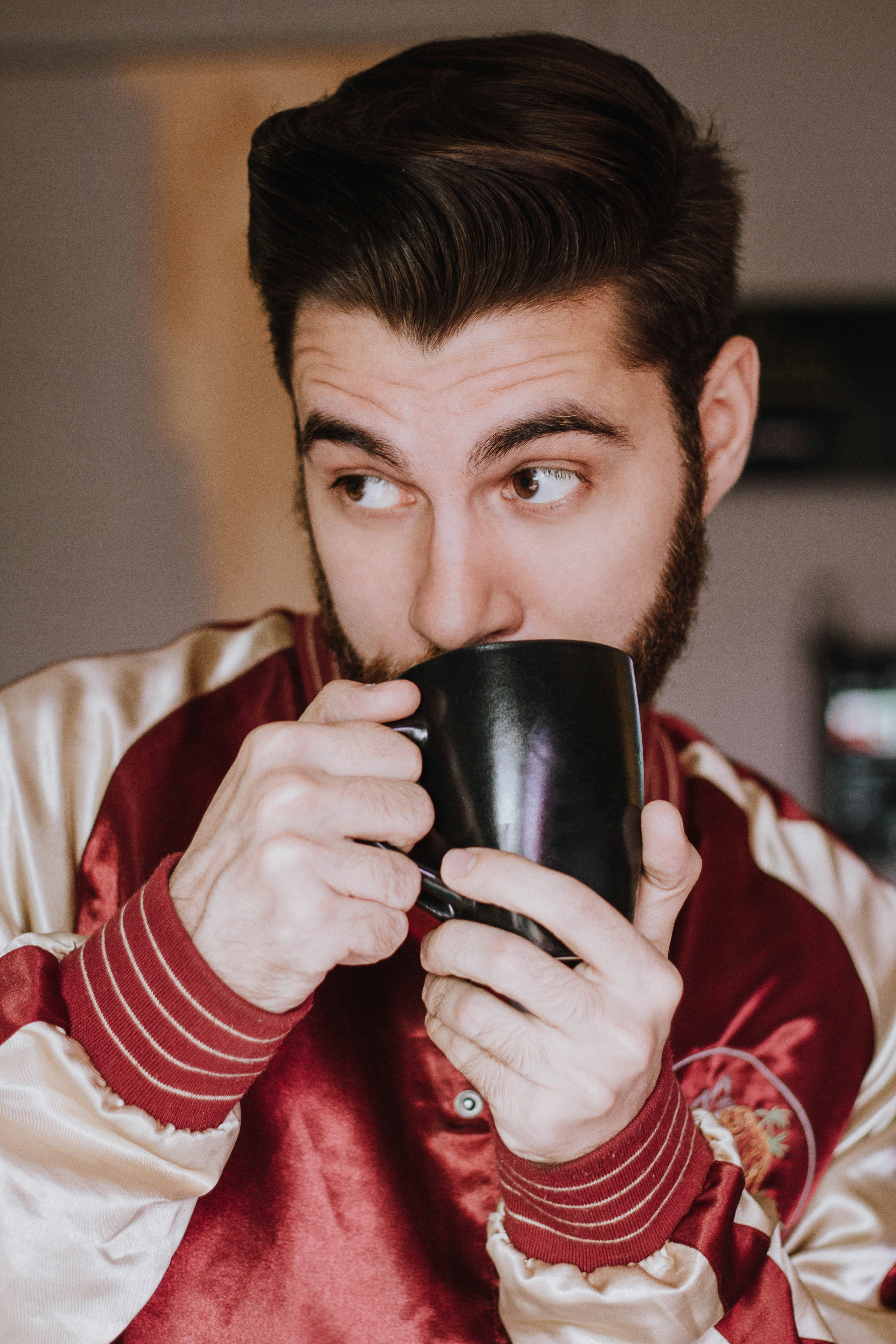 Satin Warmth: A Quiet Portrait with a Sideways Gaze