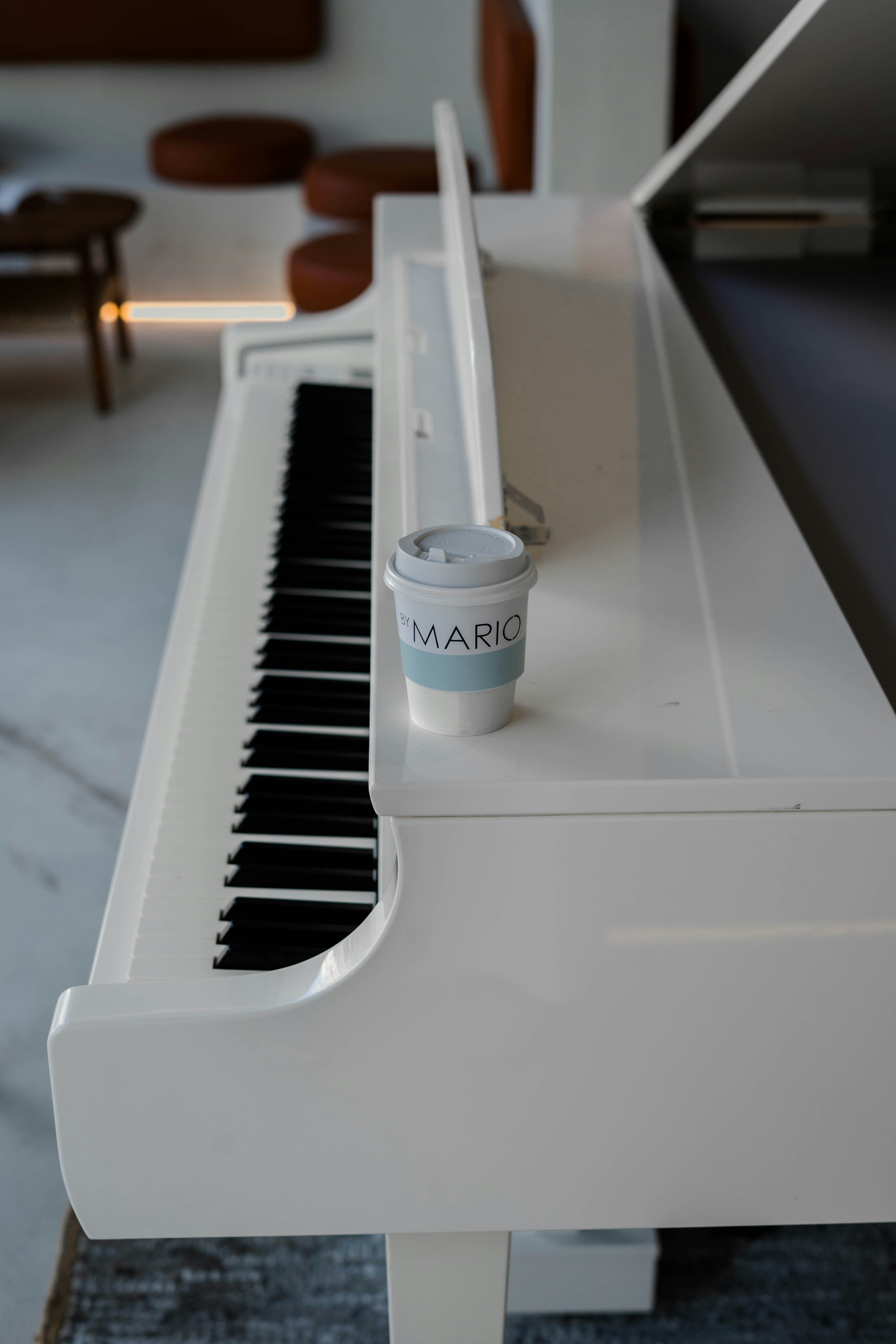 Morning Quiet: White Grand and a To-Go Moment