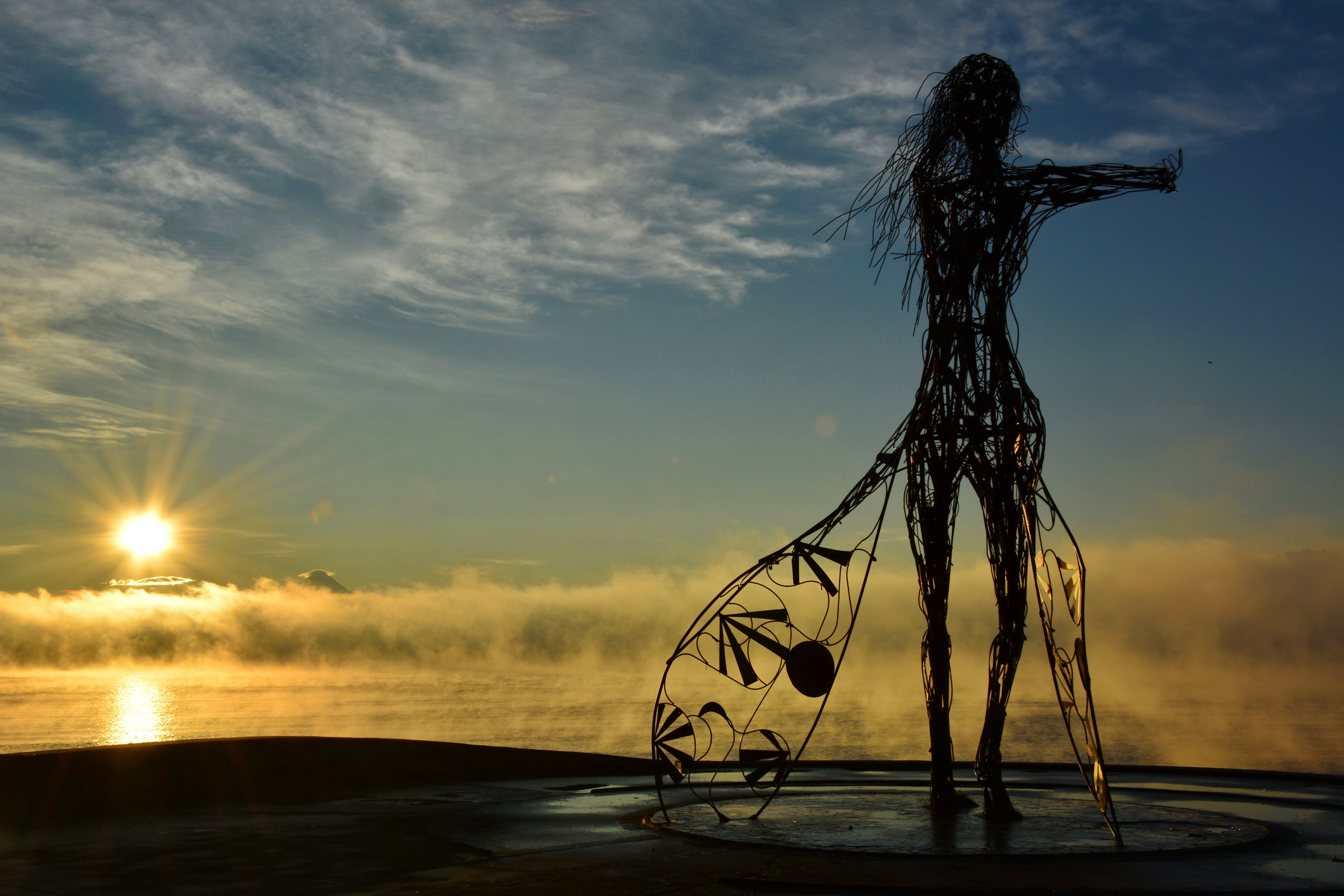 Ethereal Silhouettes at Dawn's Edge