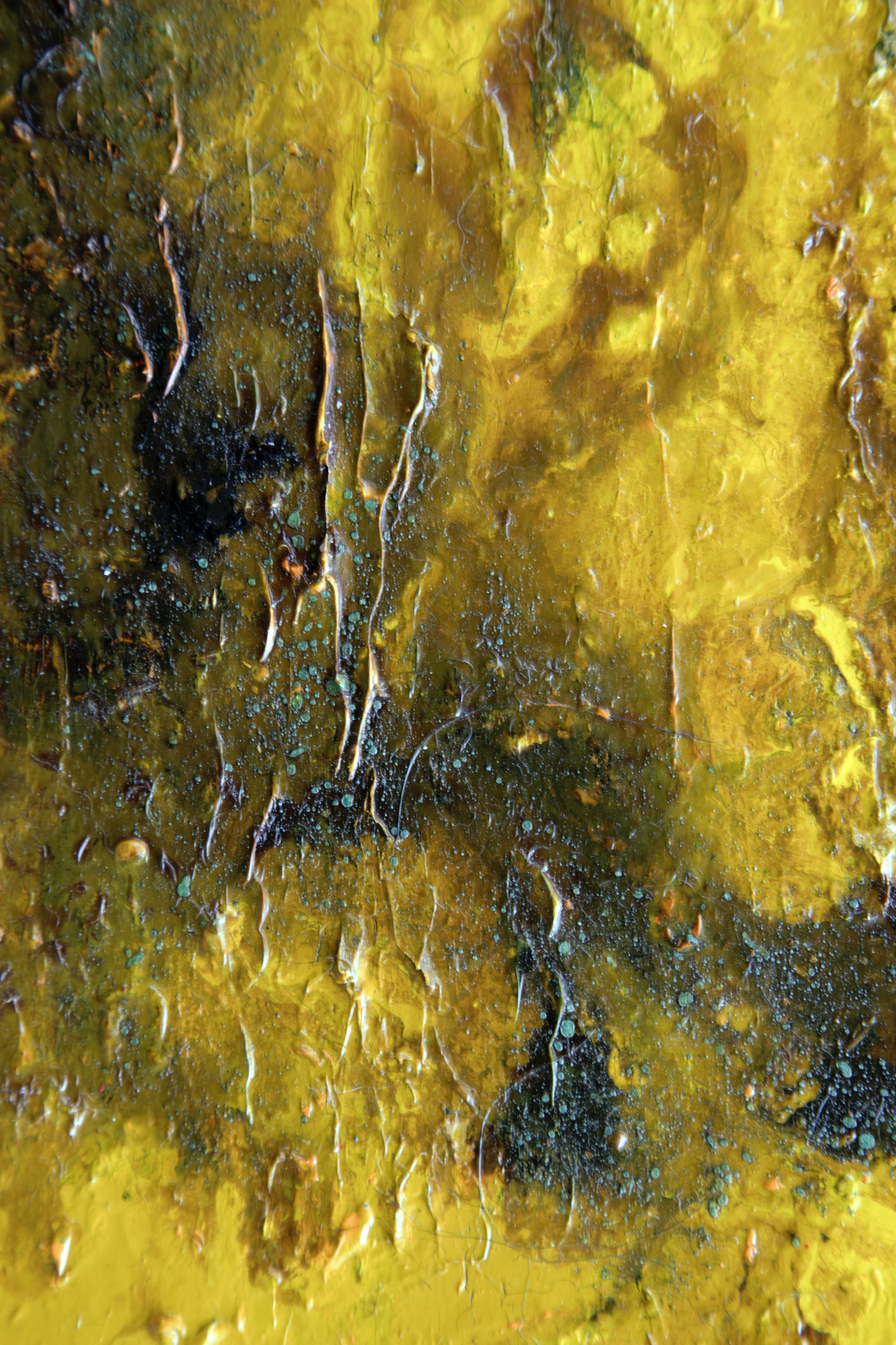 Gold and Ink: Abstract Textures of Heat-Pressed Color