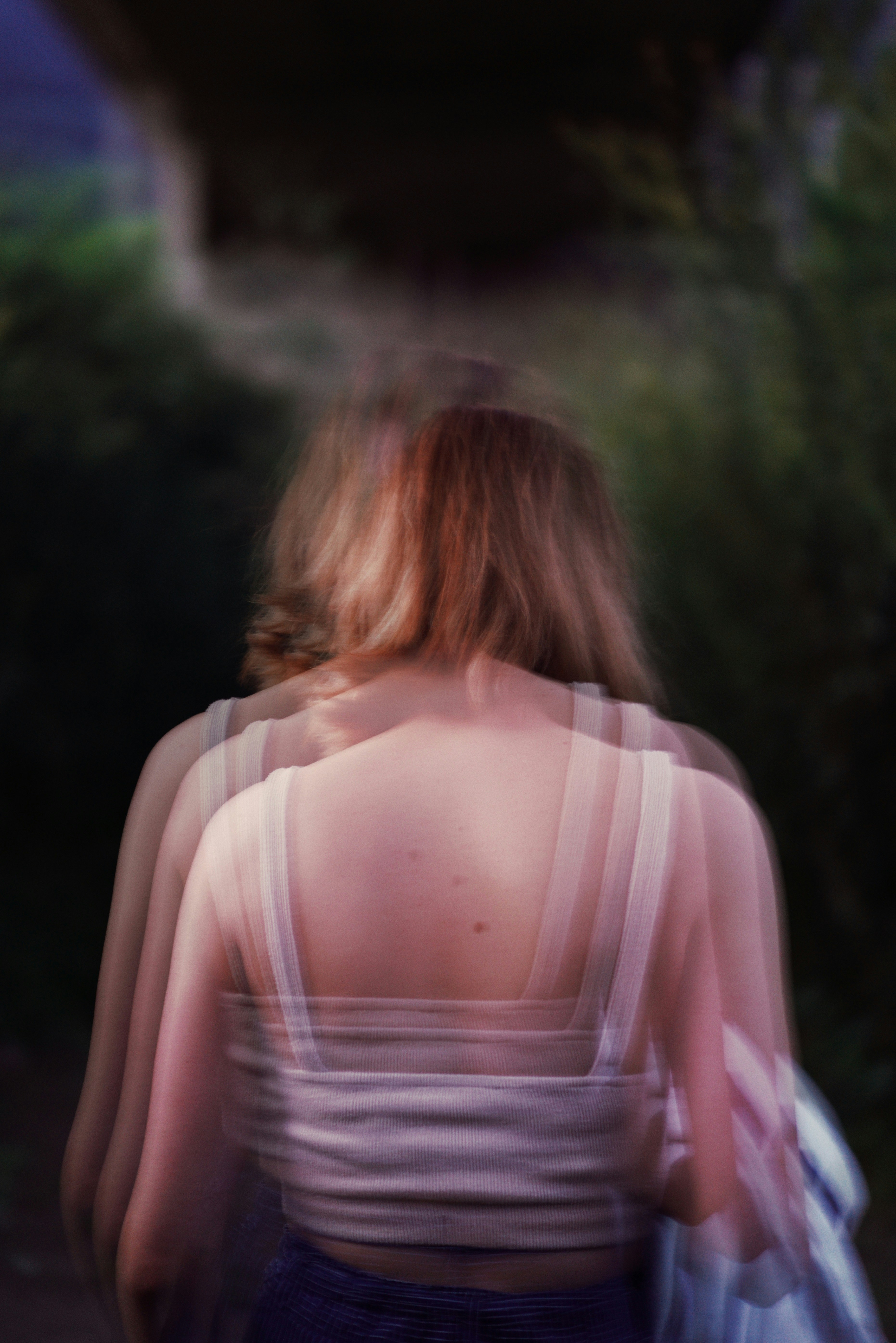 Blurred Echoes: A Portrait in Motion