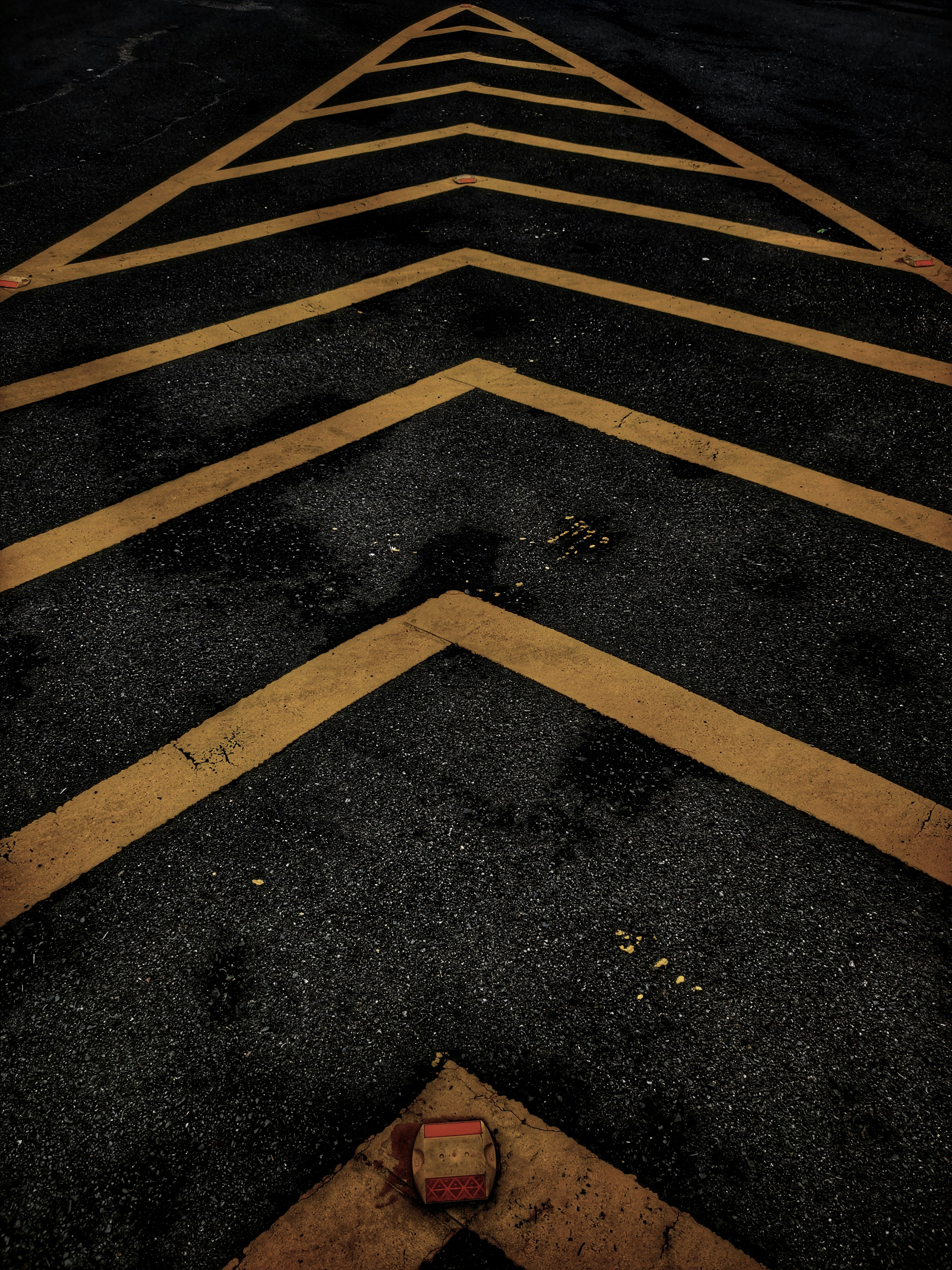 Chevron Convergence: A Ground-Level Perspective into Painted Arrows
