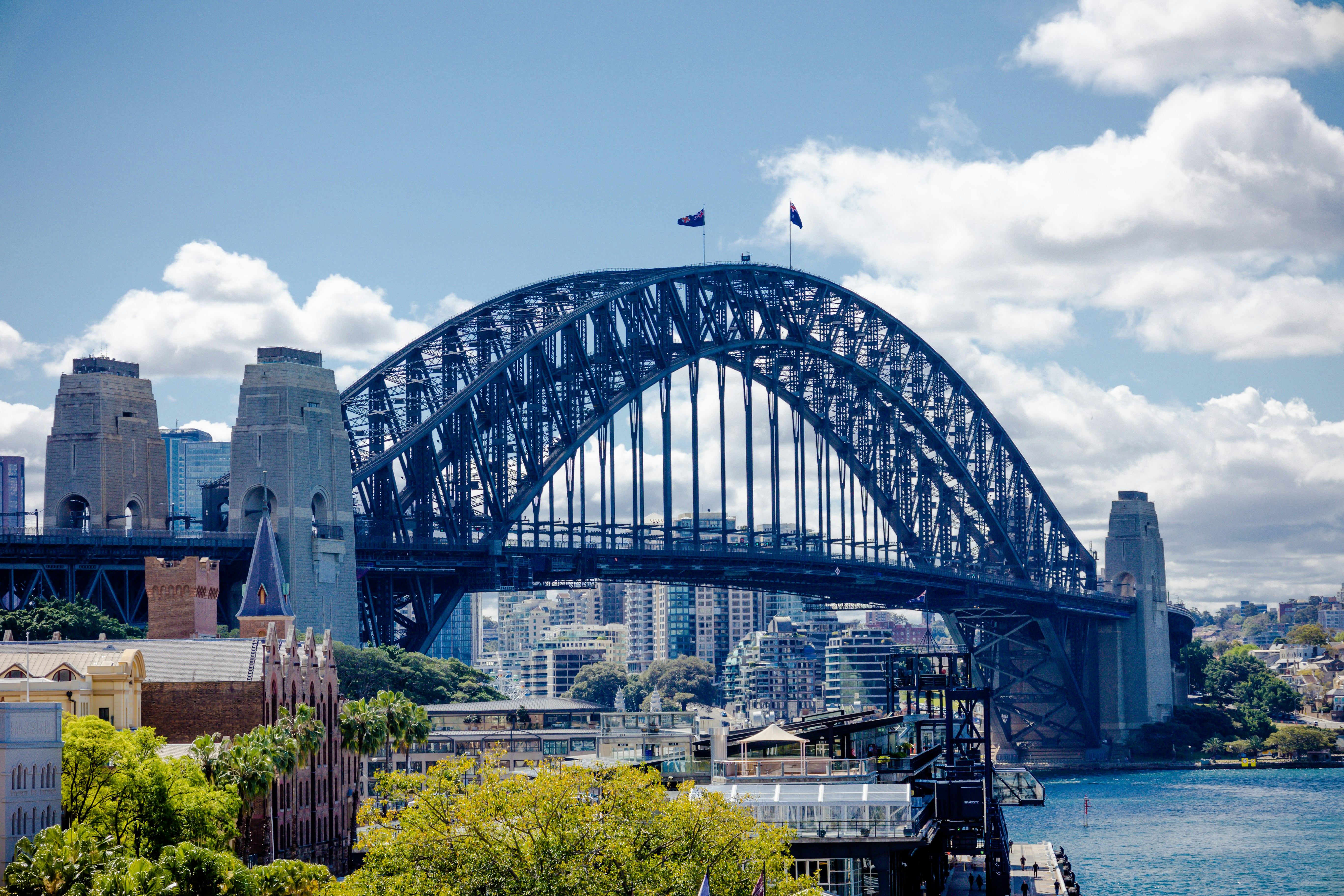A large bridge over a body of water photo – Free Sydney harbour bridge ...