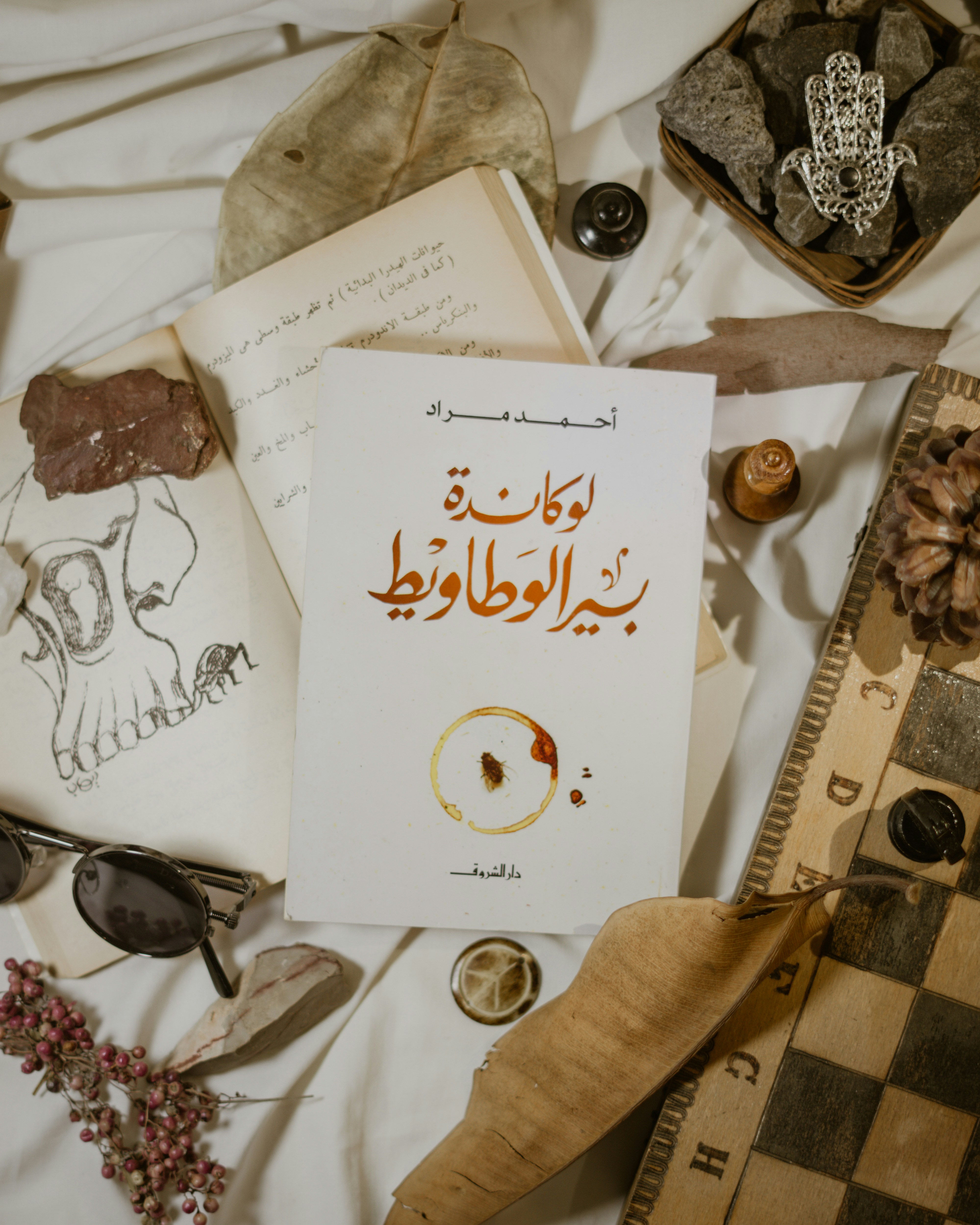Arabic Book at the Center: A Curious Still-Life Moment