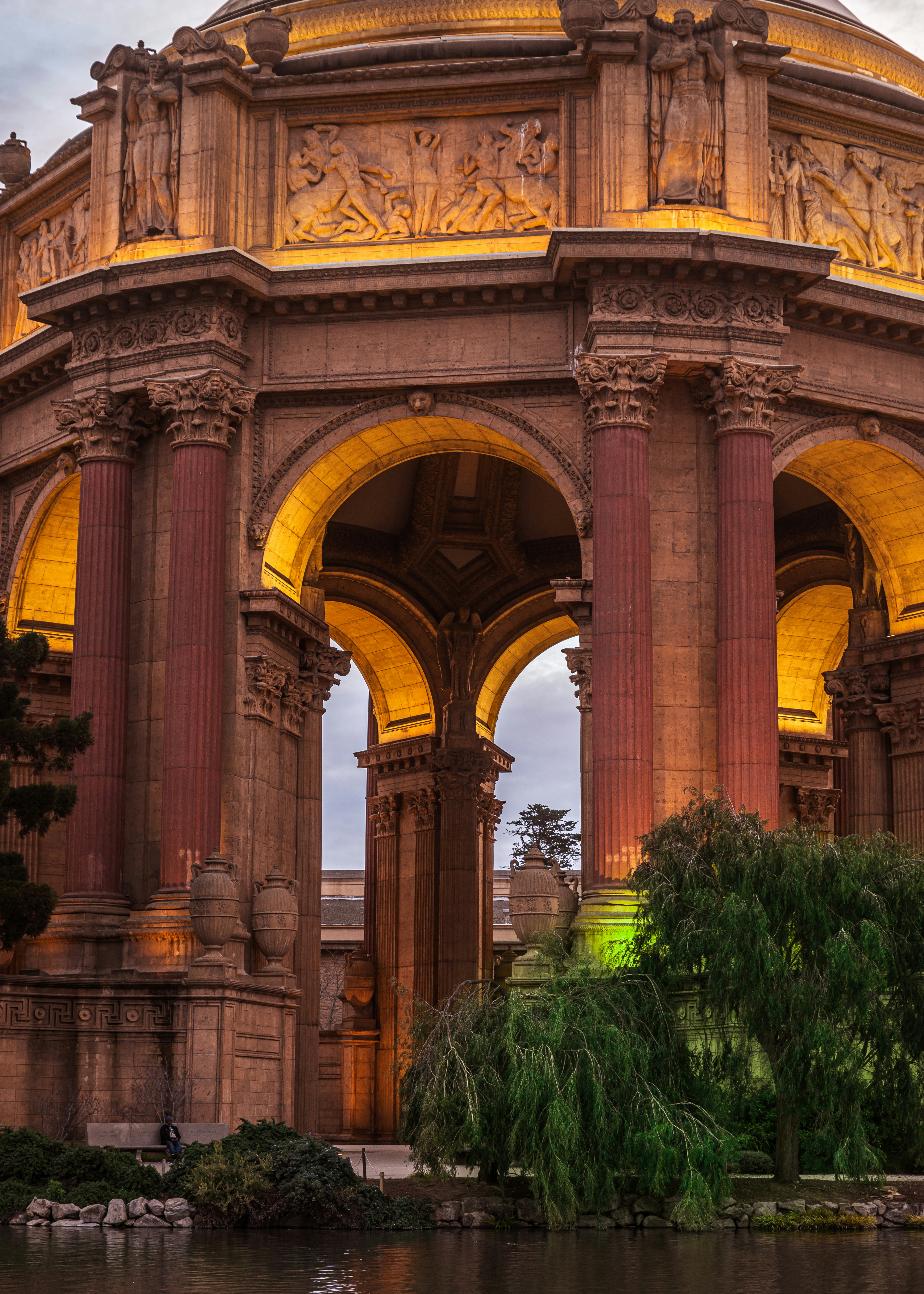 A large building with many arches and pillars photo – Free Background ...