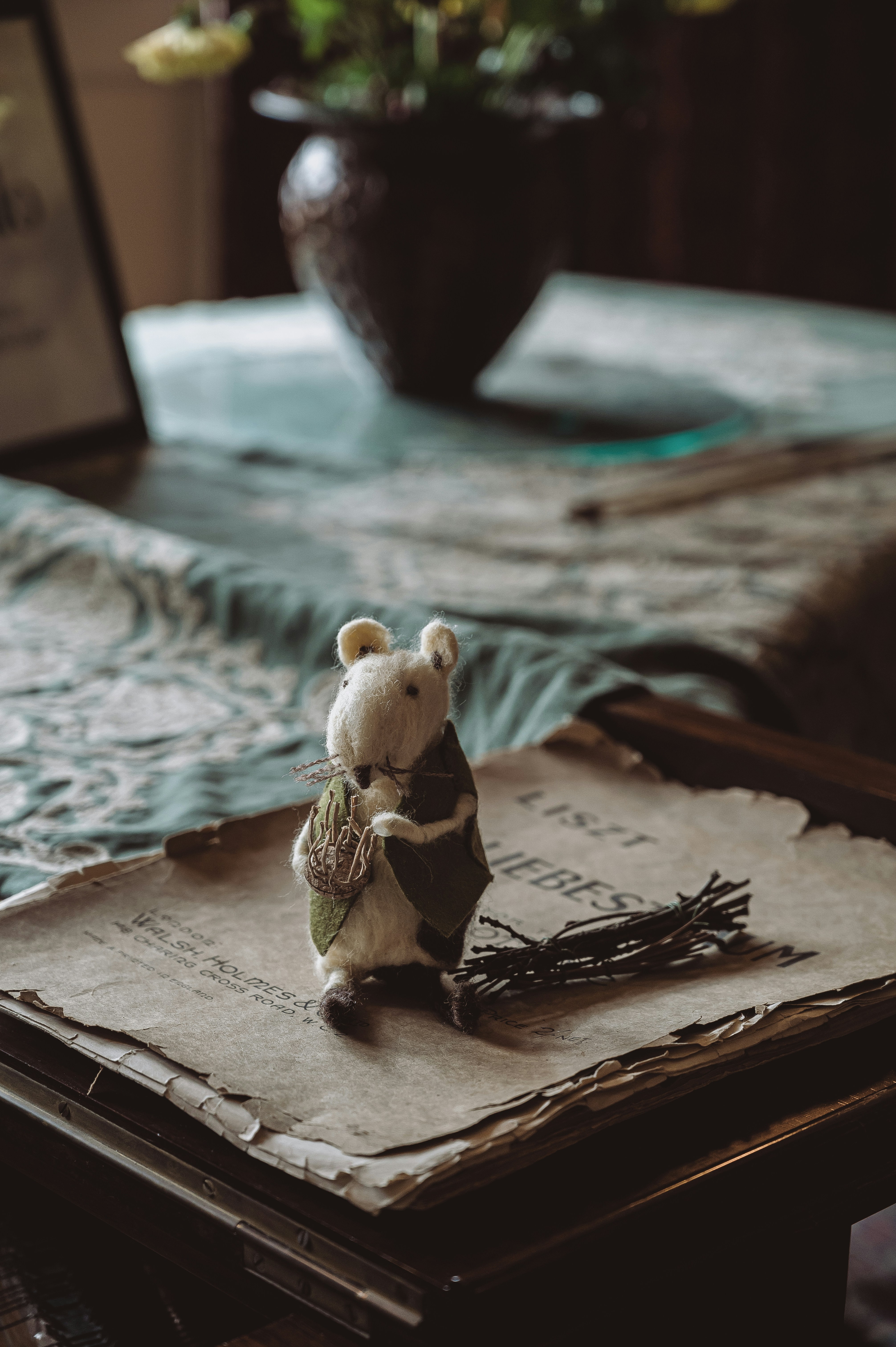 The Tiny Archivist on Weathered Pages