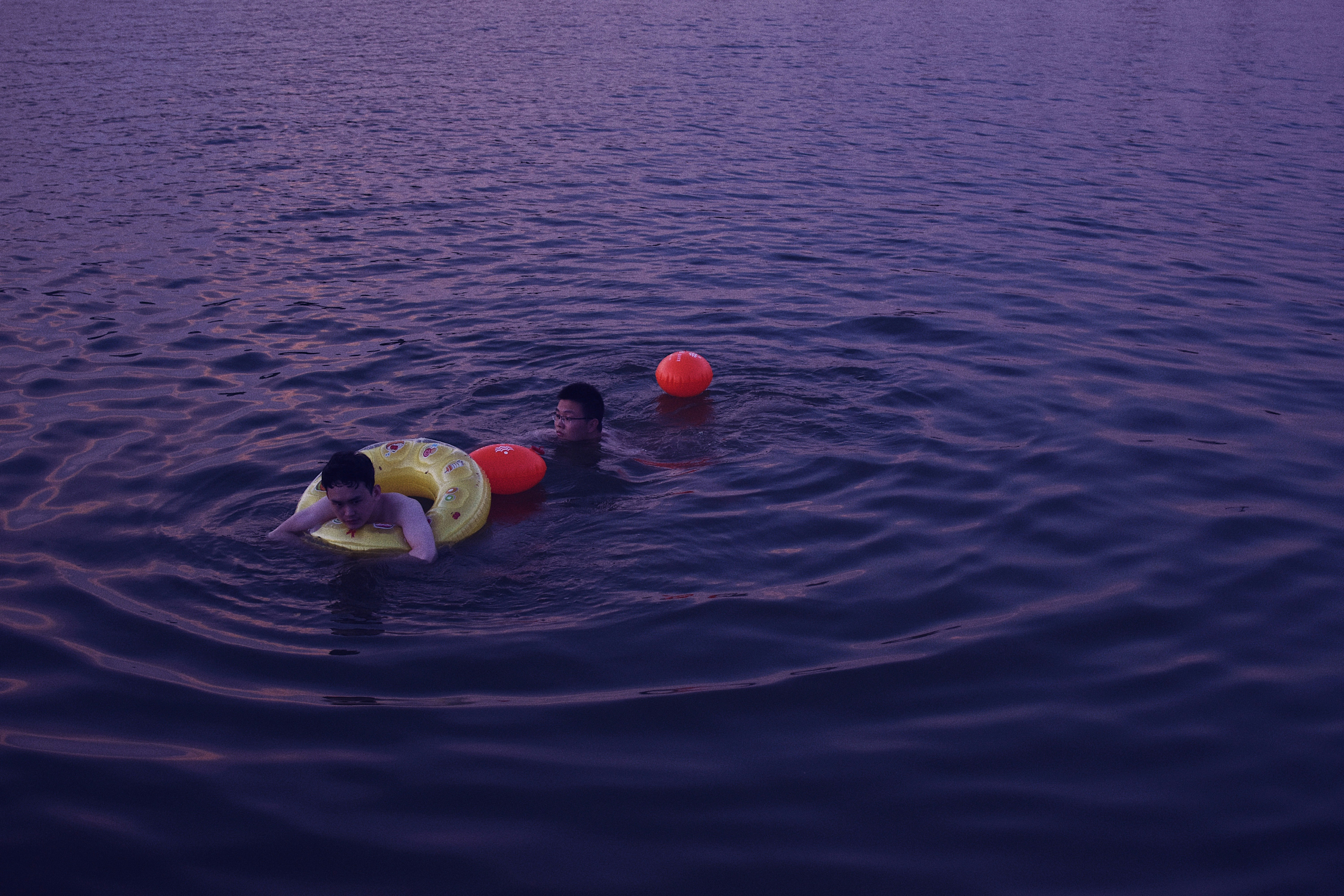 Person Floating On Water