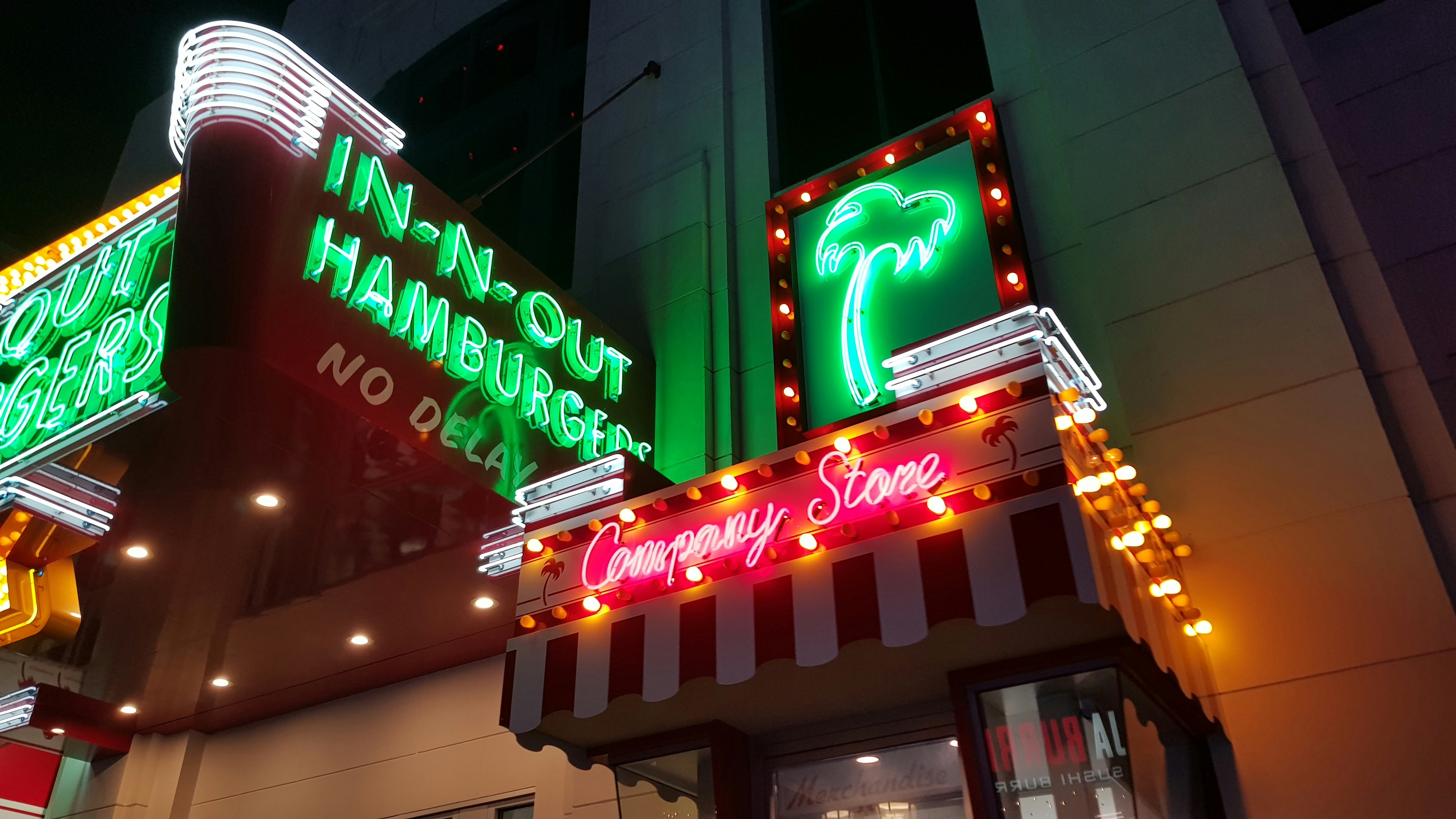 Neon Spotlight: A Hamburger Joint Under The Neon Night