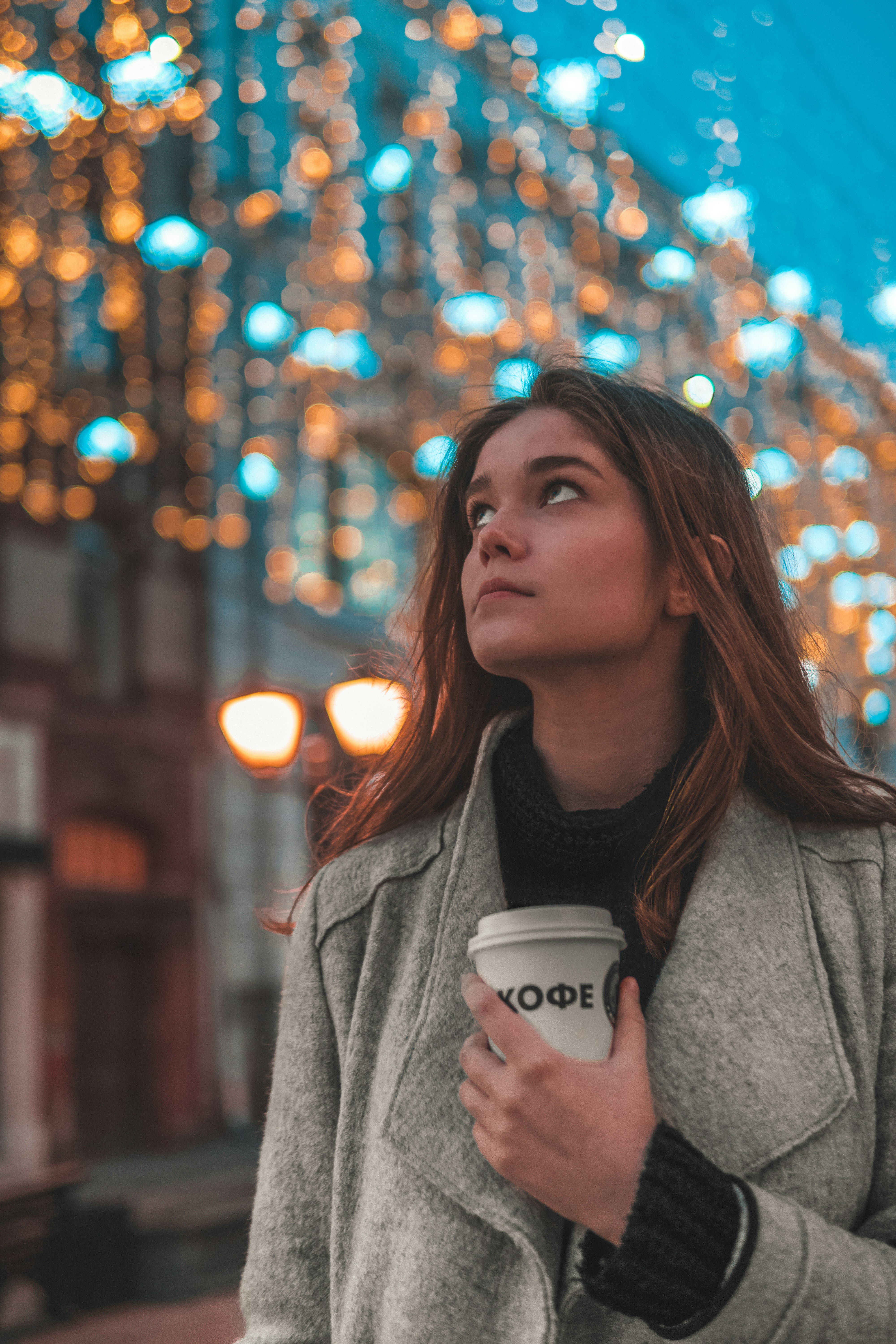 Young russian girl in Moscow