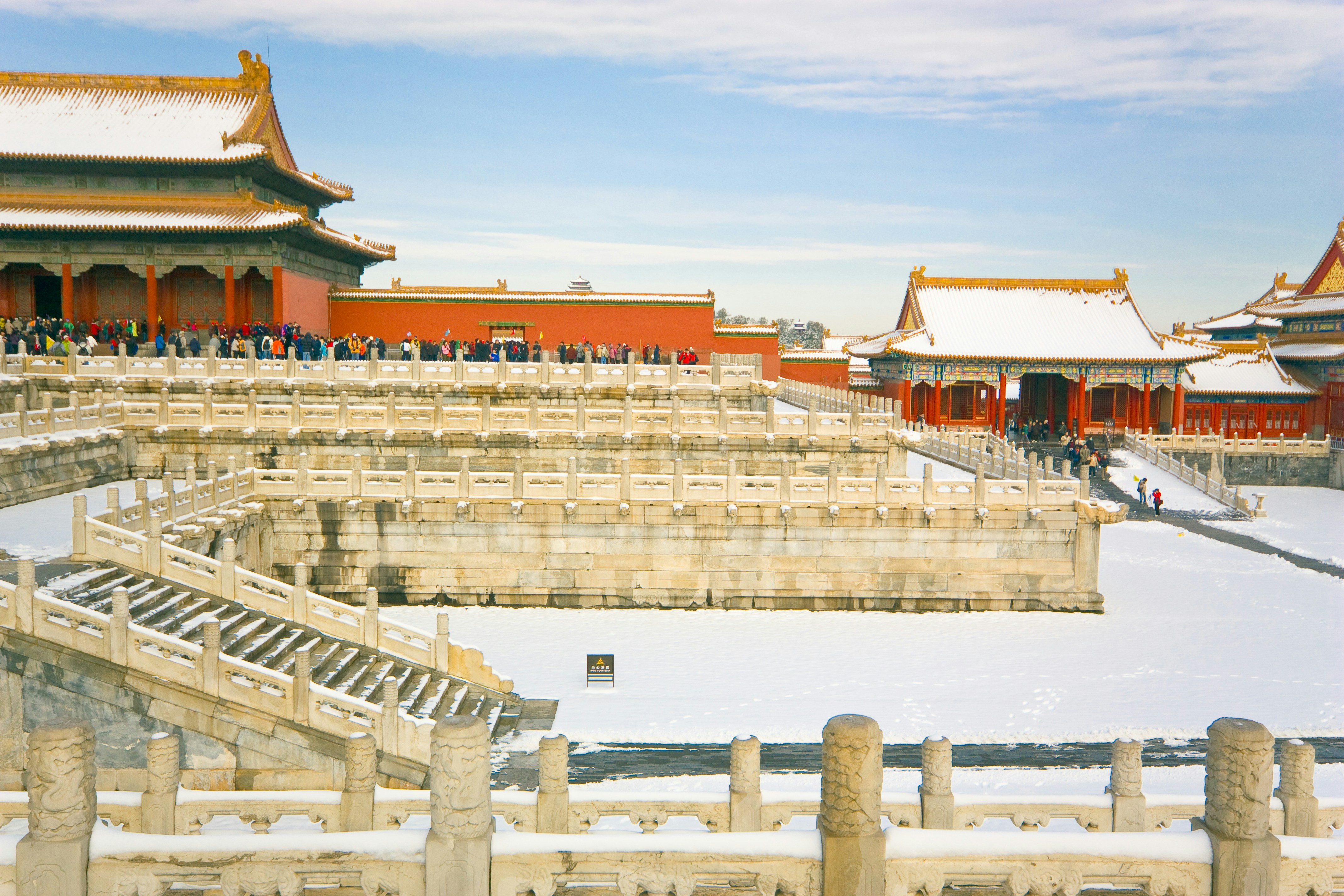 Courtyard Snow at Forbidden City: A Quiet Crossing Between Halls