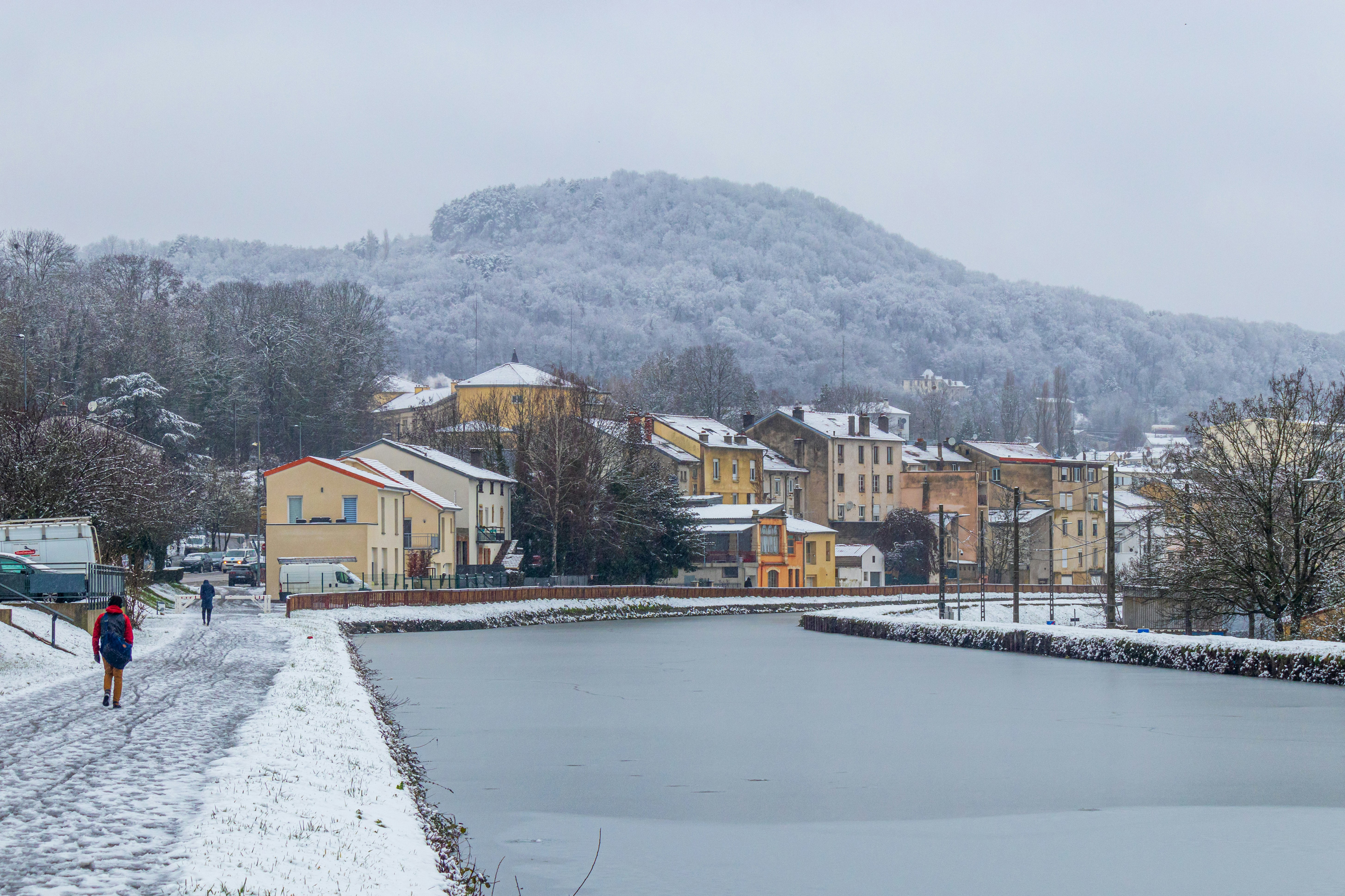 Ivory Path, Yellow Windows: A Snowbound Lakeside Village