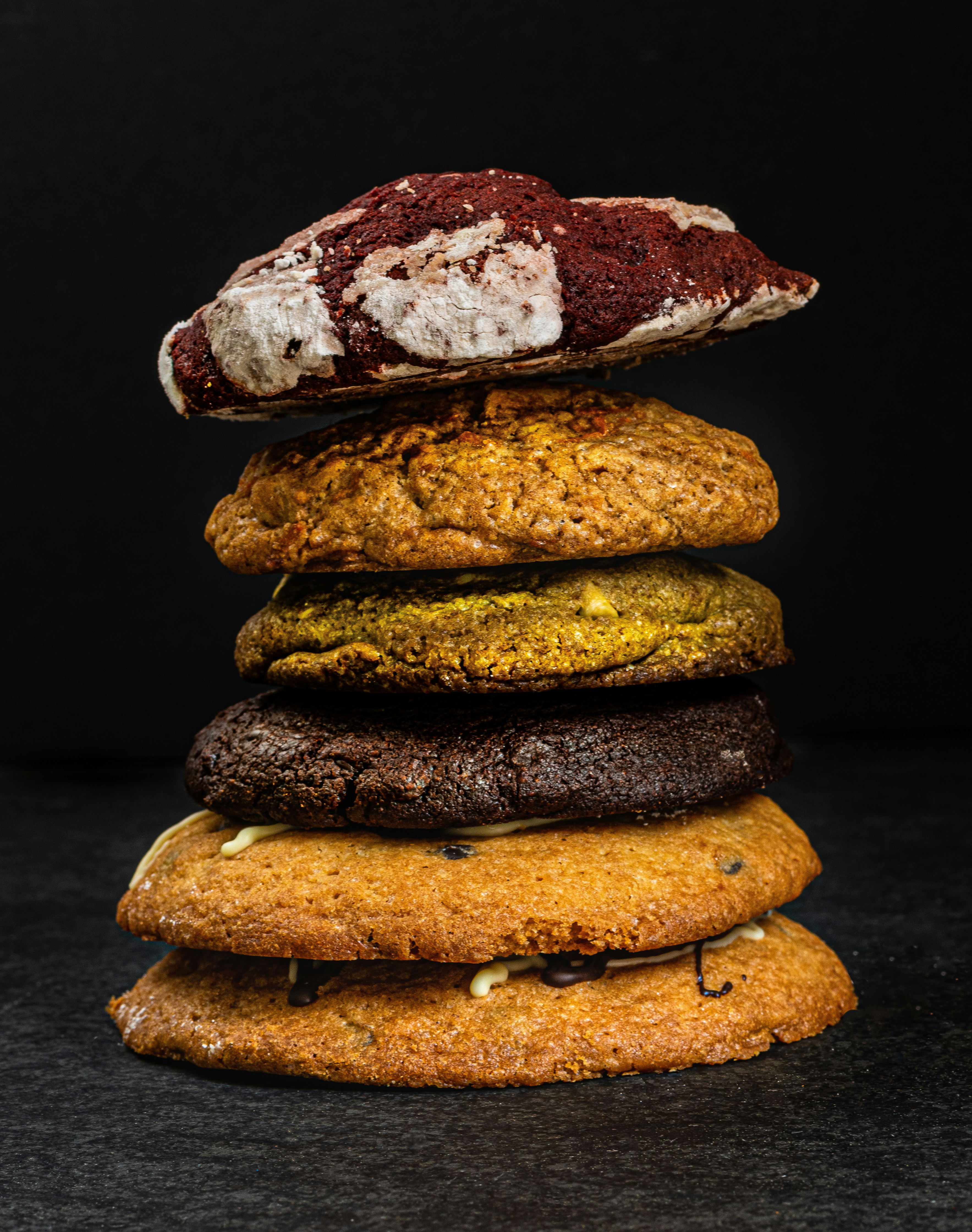 Stacked Sugar Cookies: A Gallery of Flavor in Focus
