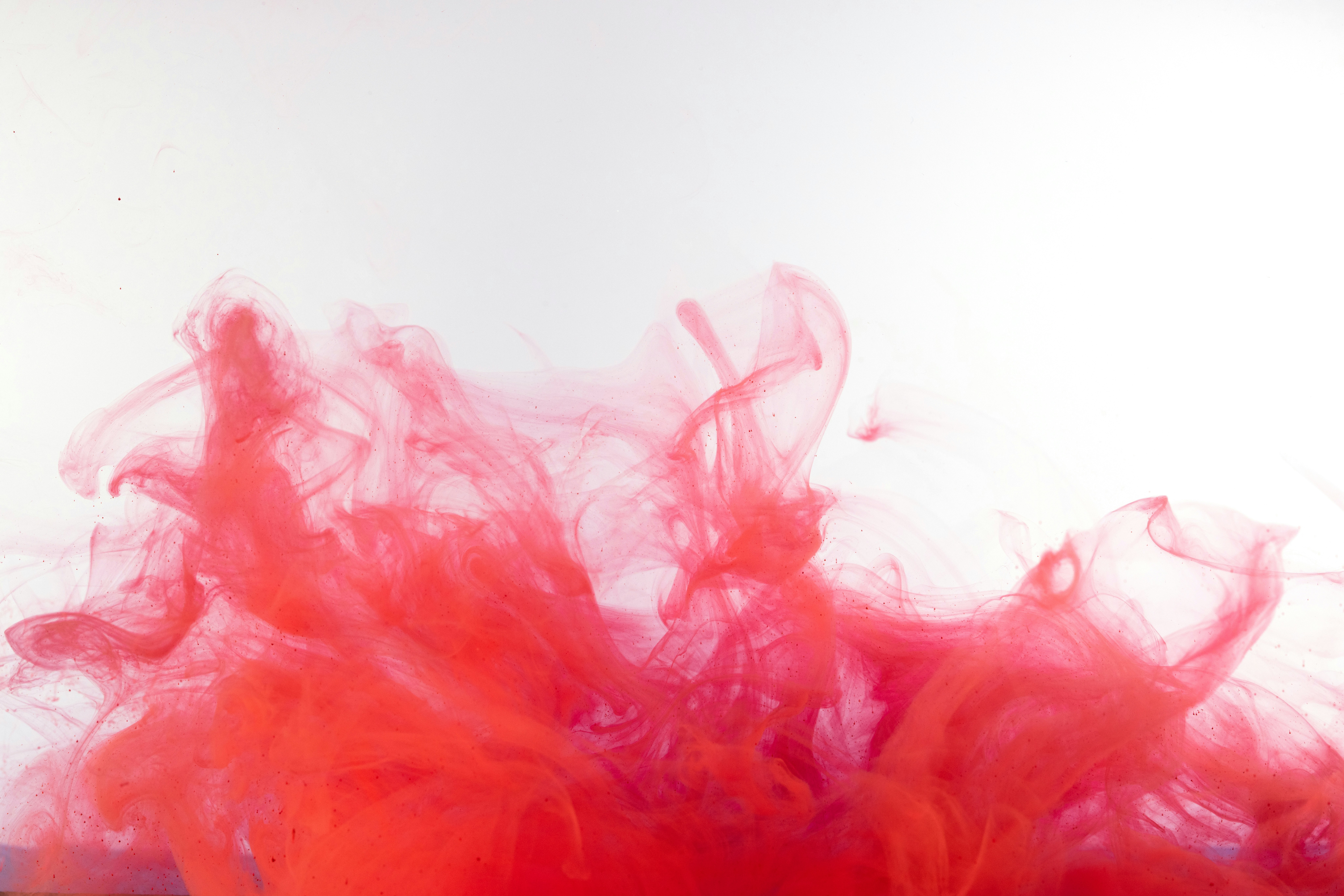 A red substance is floating in the water photo – Free Motion Image on ...