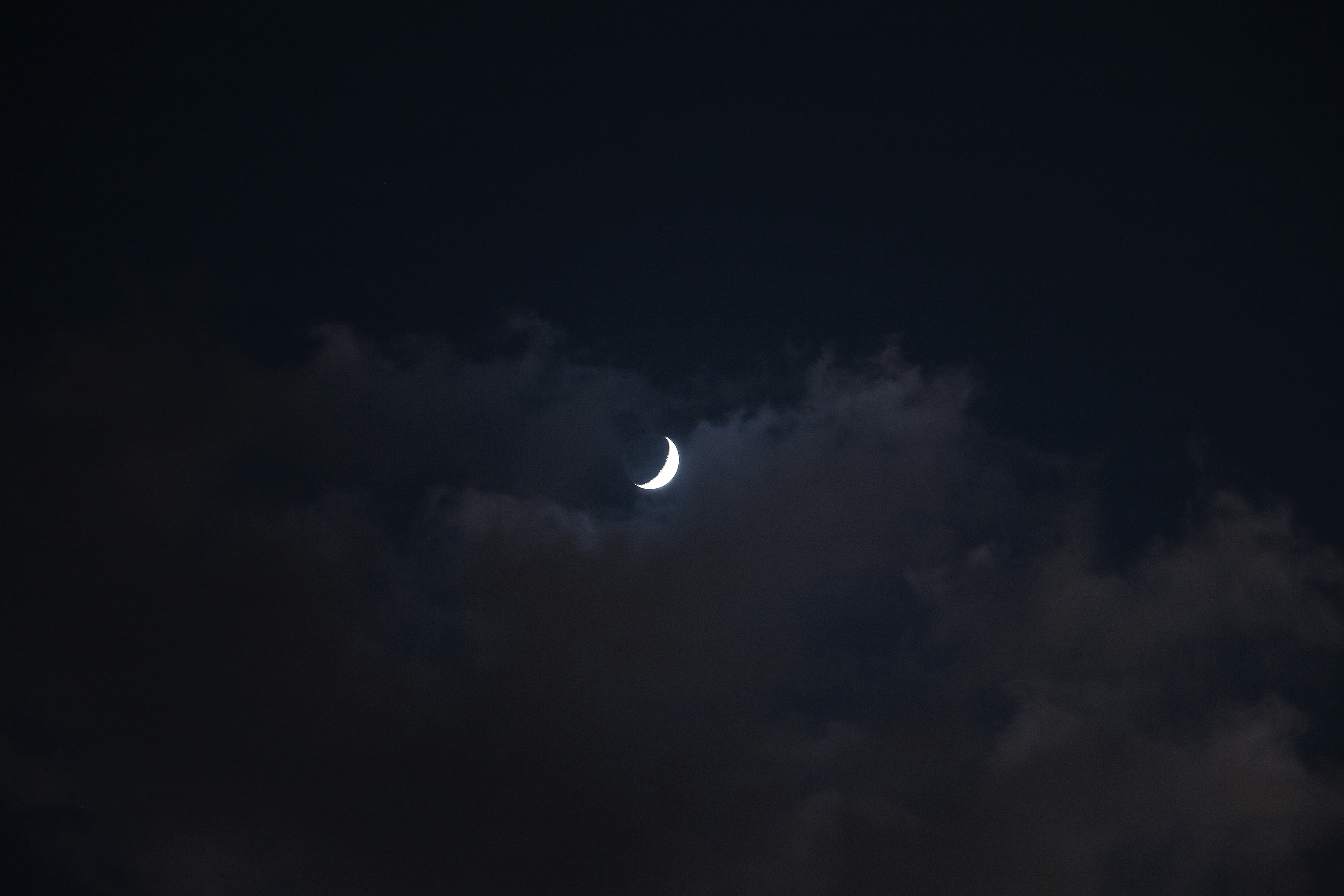 Crescent Moon Night Sky
