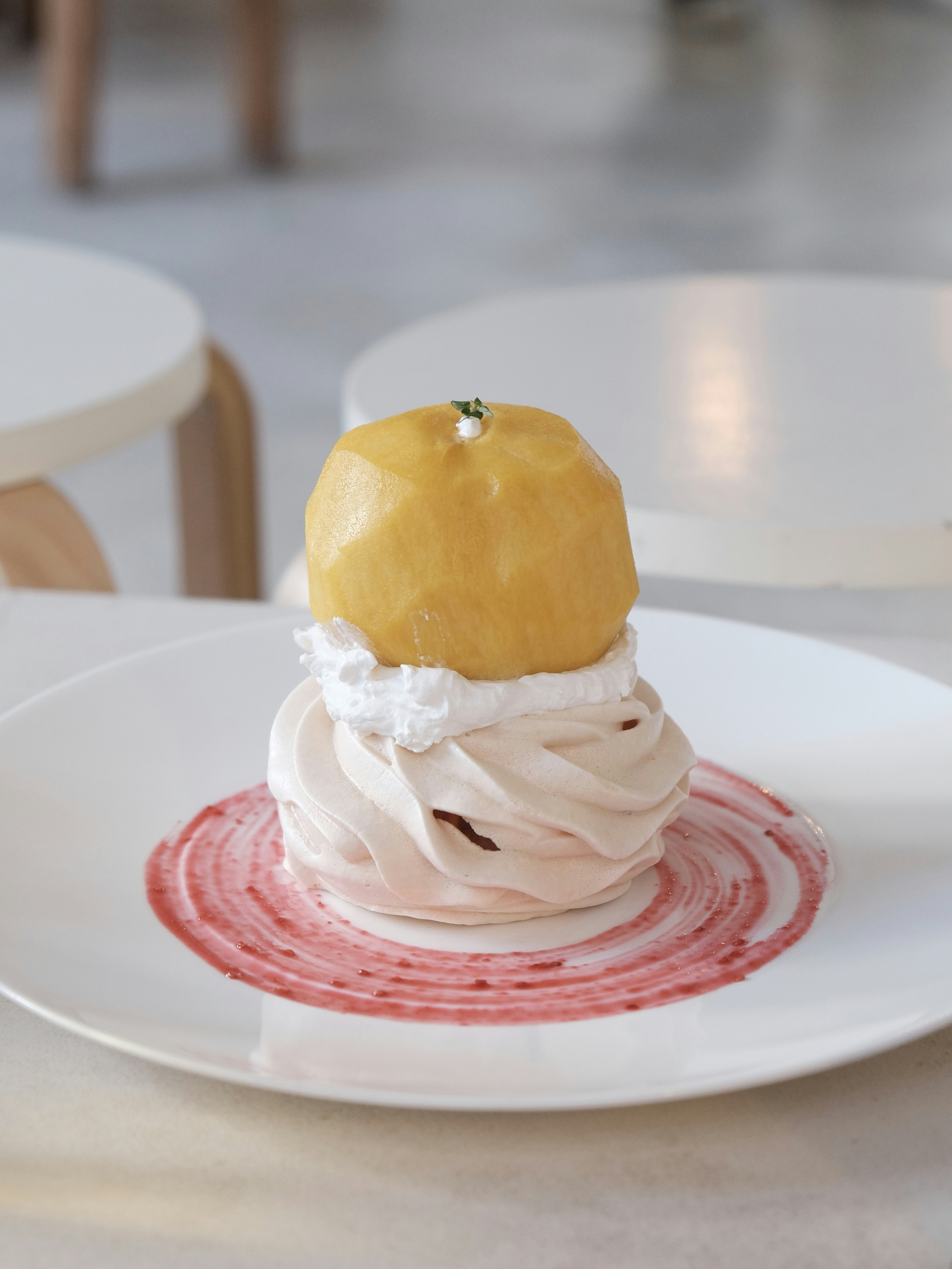 Golden Crown on a Cream Cloud: Raspberry Ring Dessert