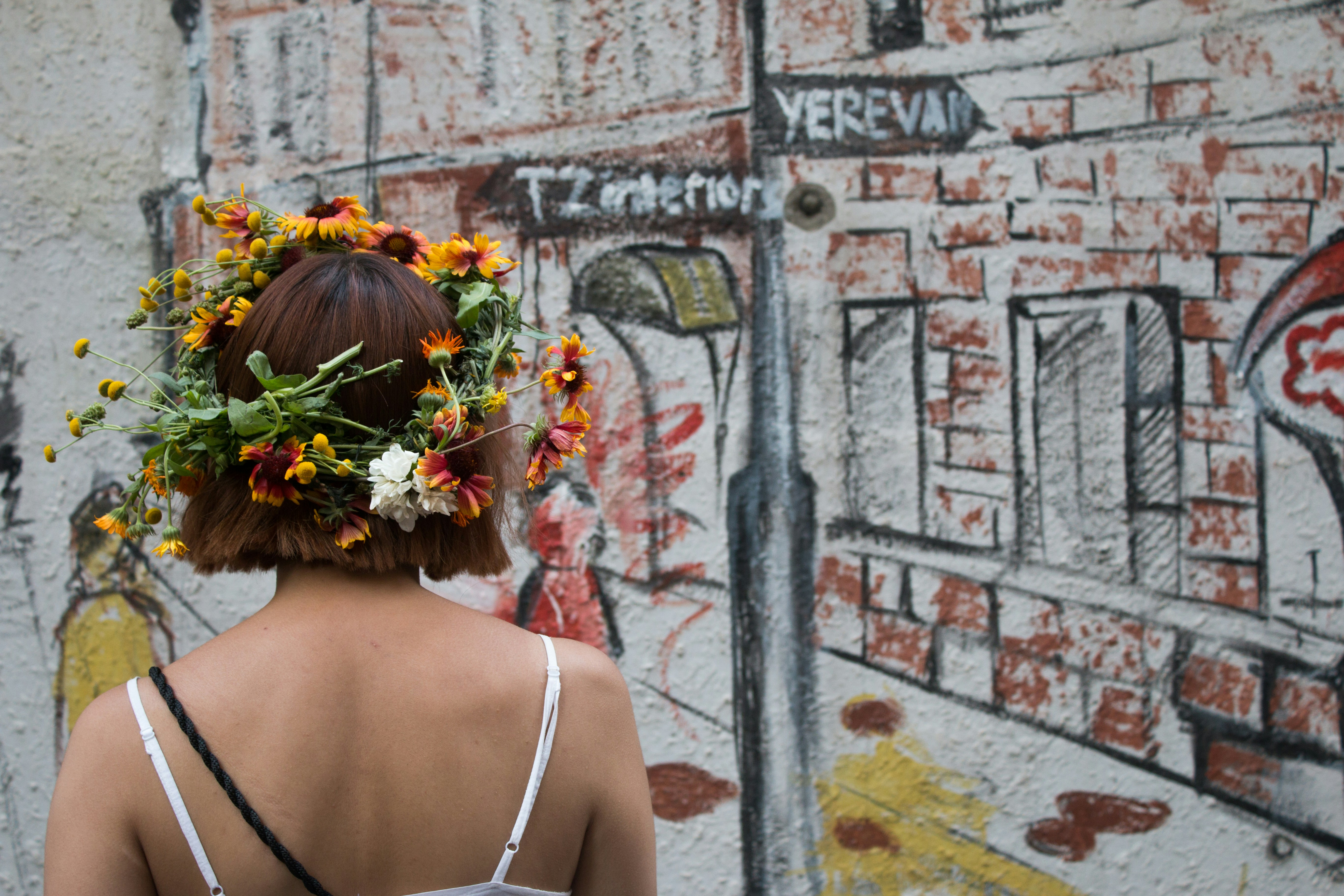 Floral Reverie Against Urban Canvas
