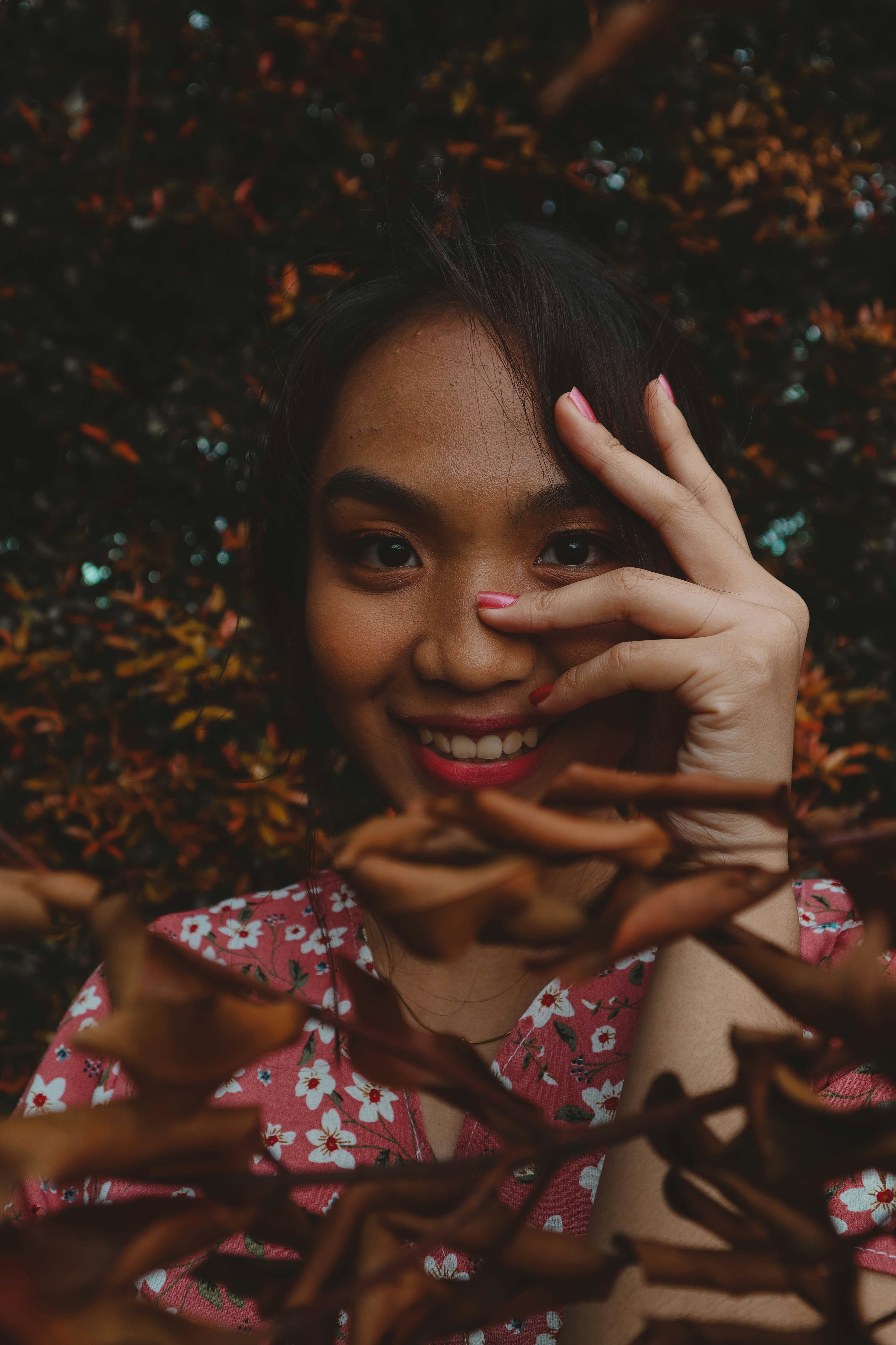Hidden Smile Through Autumn Frames