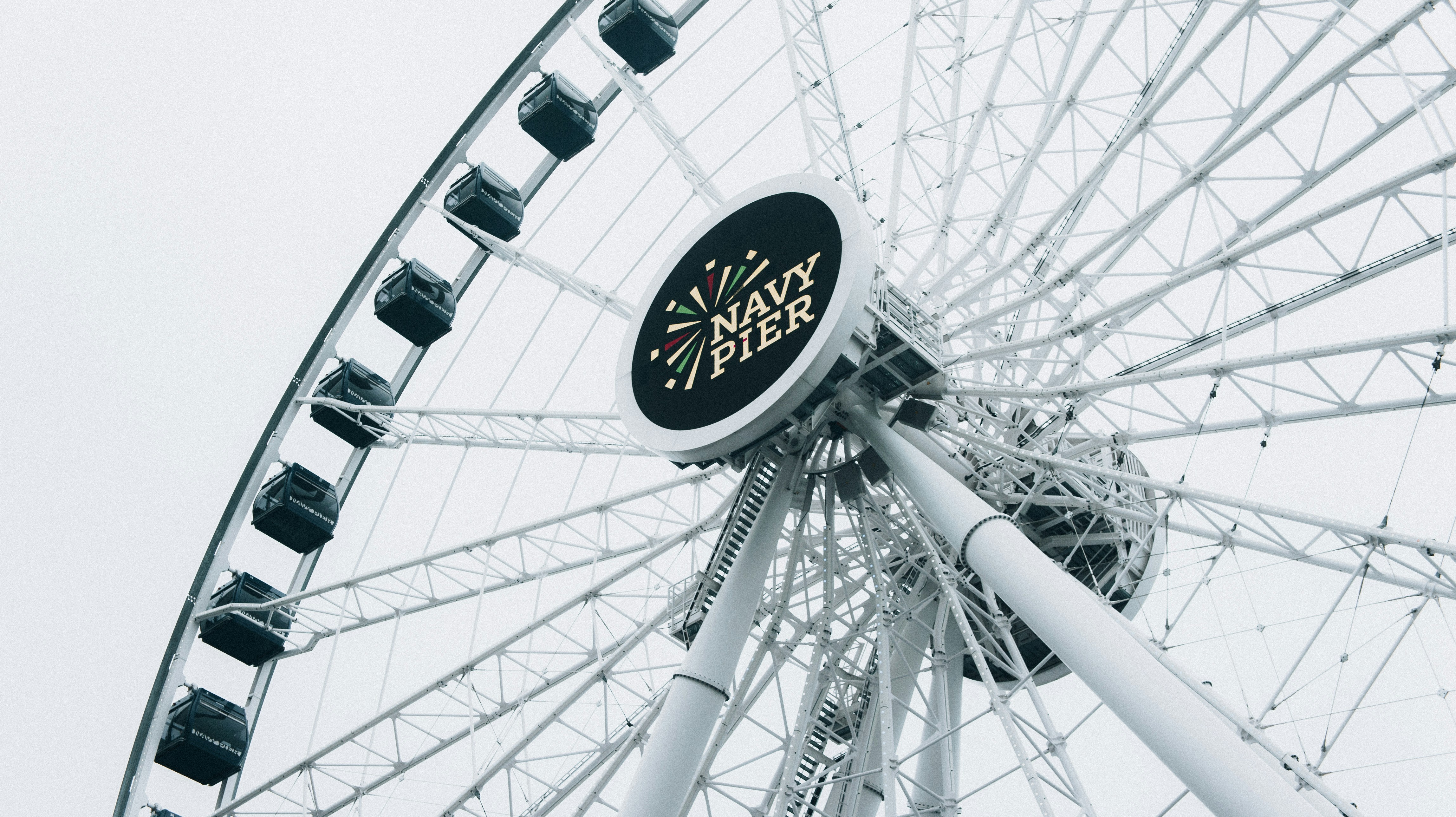 Ferris Wheel in Soft Monochrome Reach