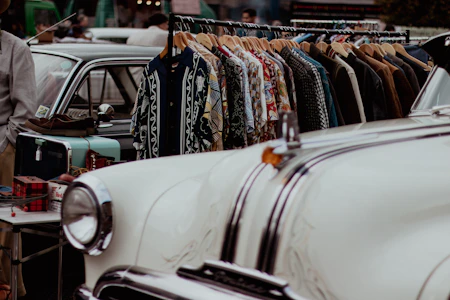 Vintage Car Showroom: A Quiet Alley of Polished Chrome and Cloth