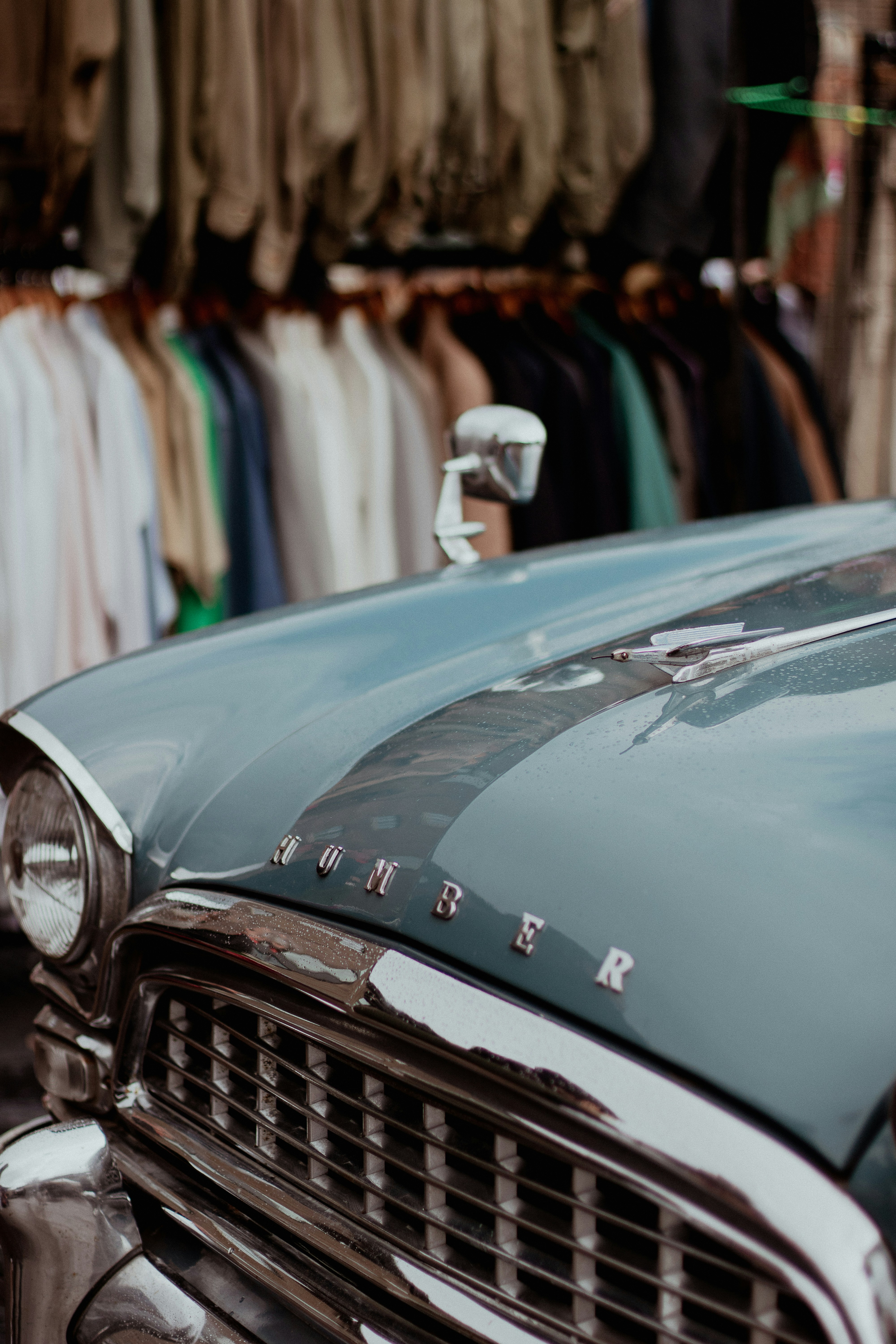 Chrome Grail: A Vintage Ford Sits Under a Velvet Shopfront
