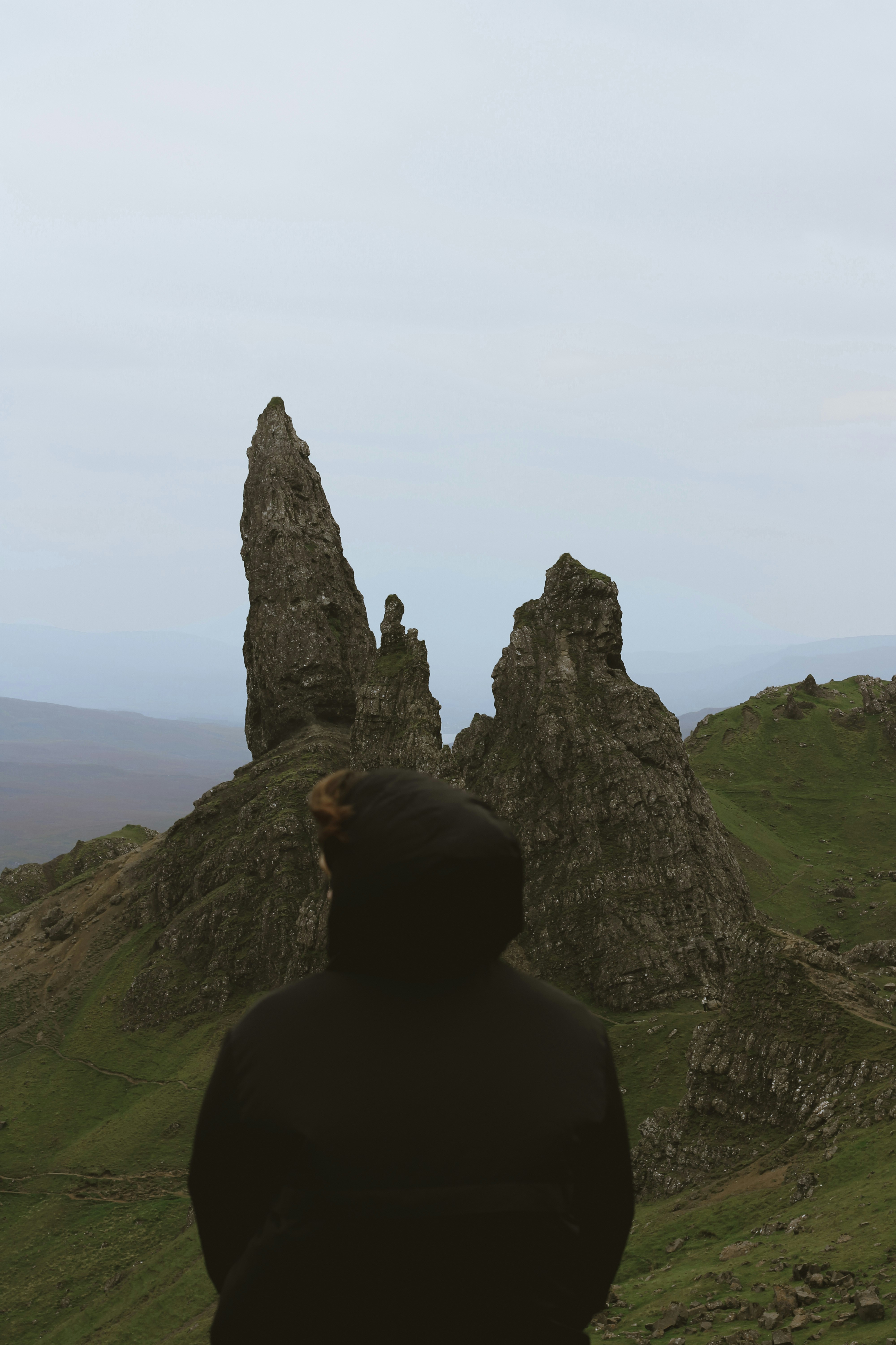 Shadowed Touristscape Behind the Needle Rocks