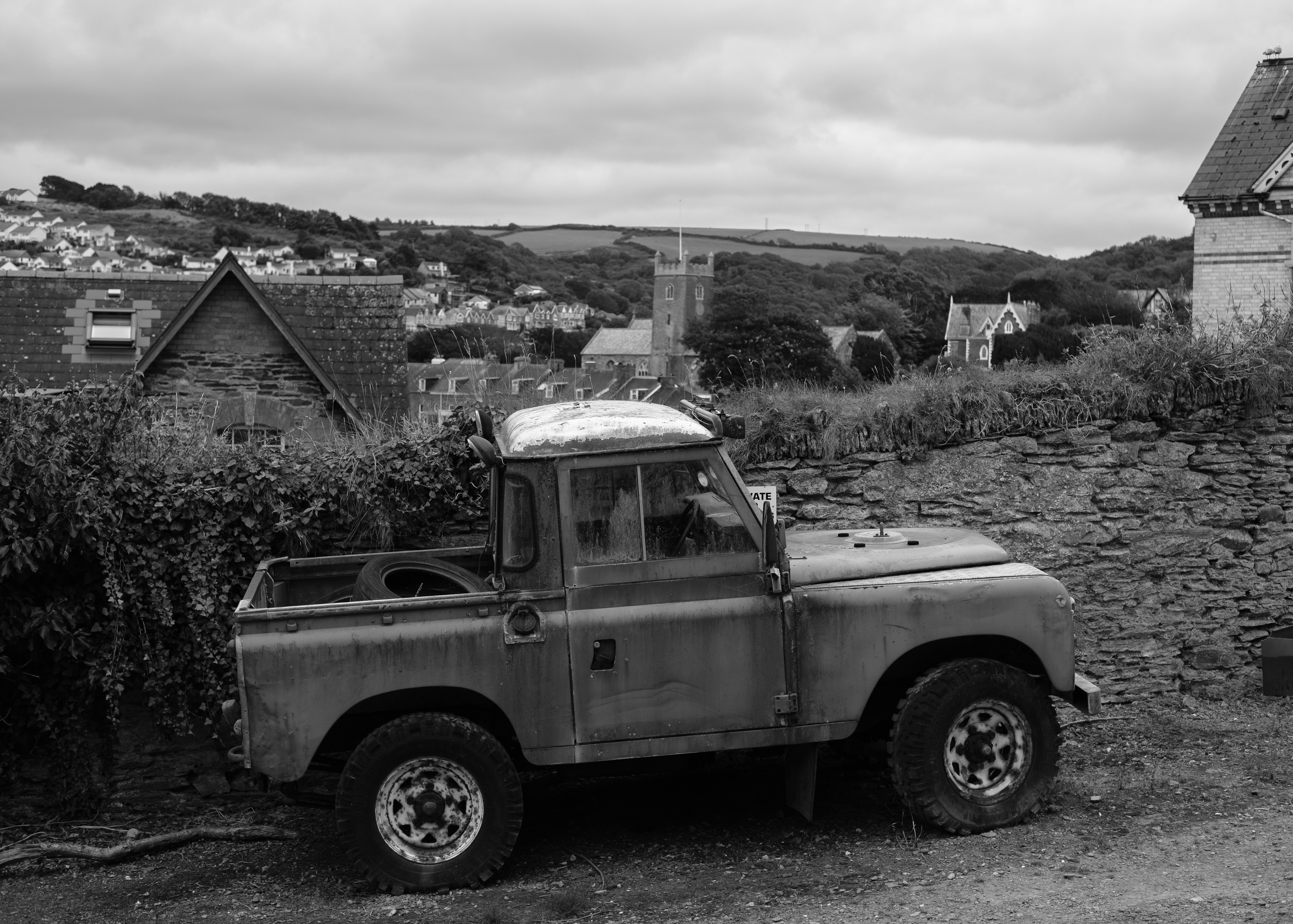 A black and white photo of an old truck photo – Free Relic Image on ...