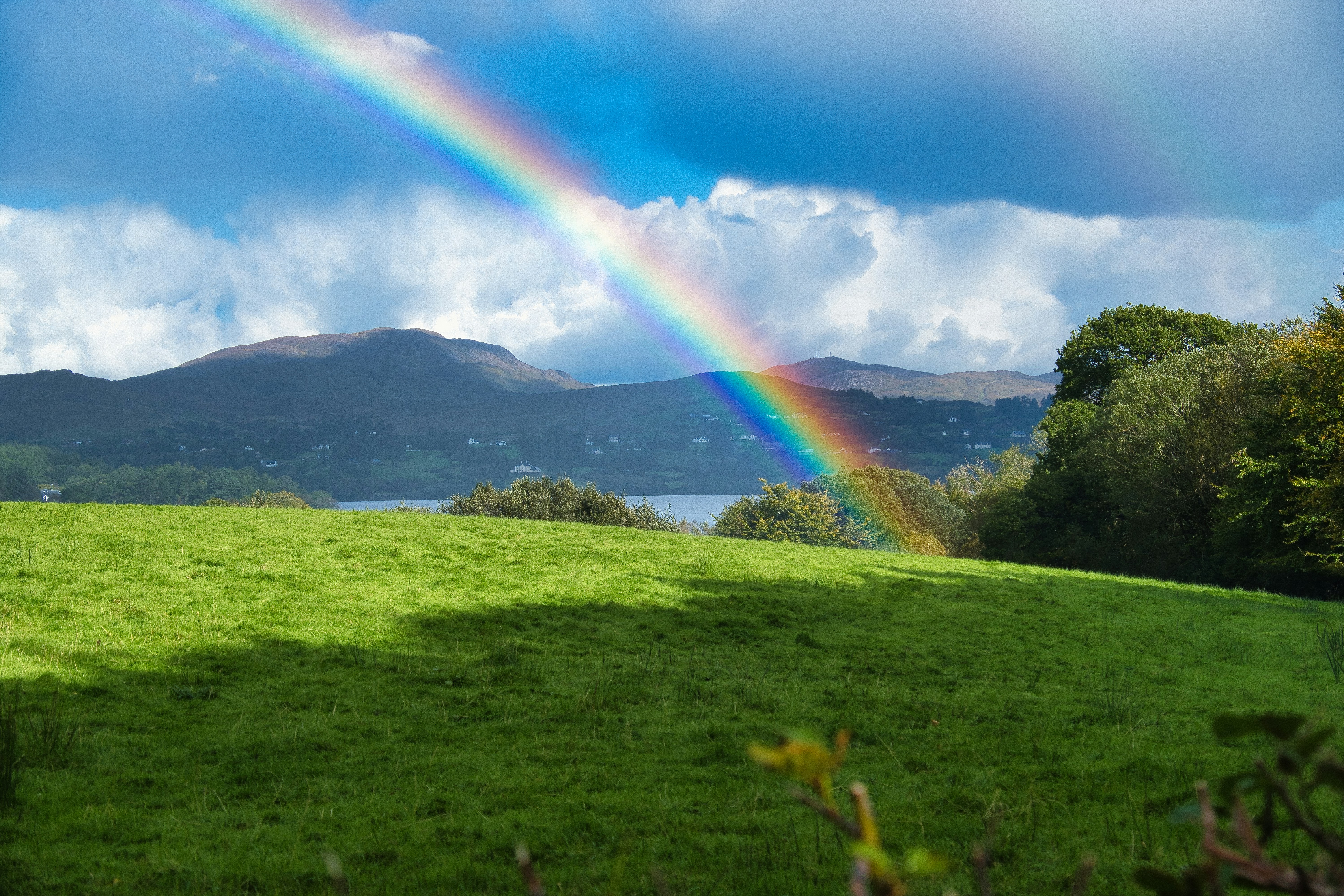 Ireland Landscape Rainbow