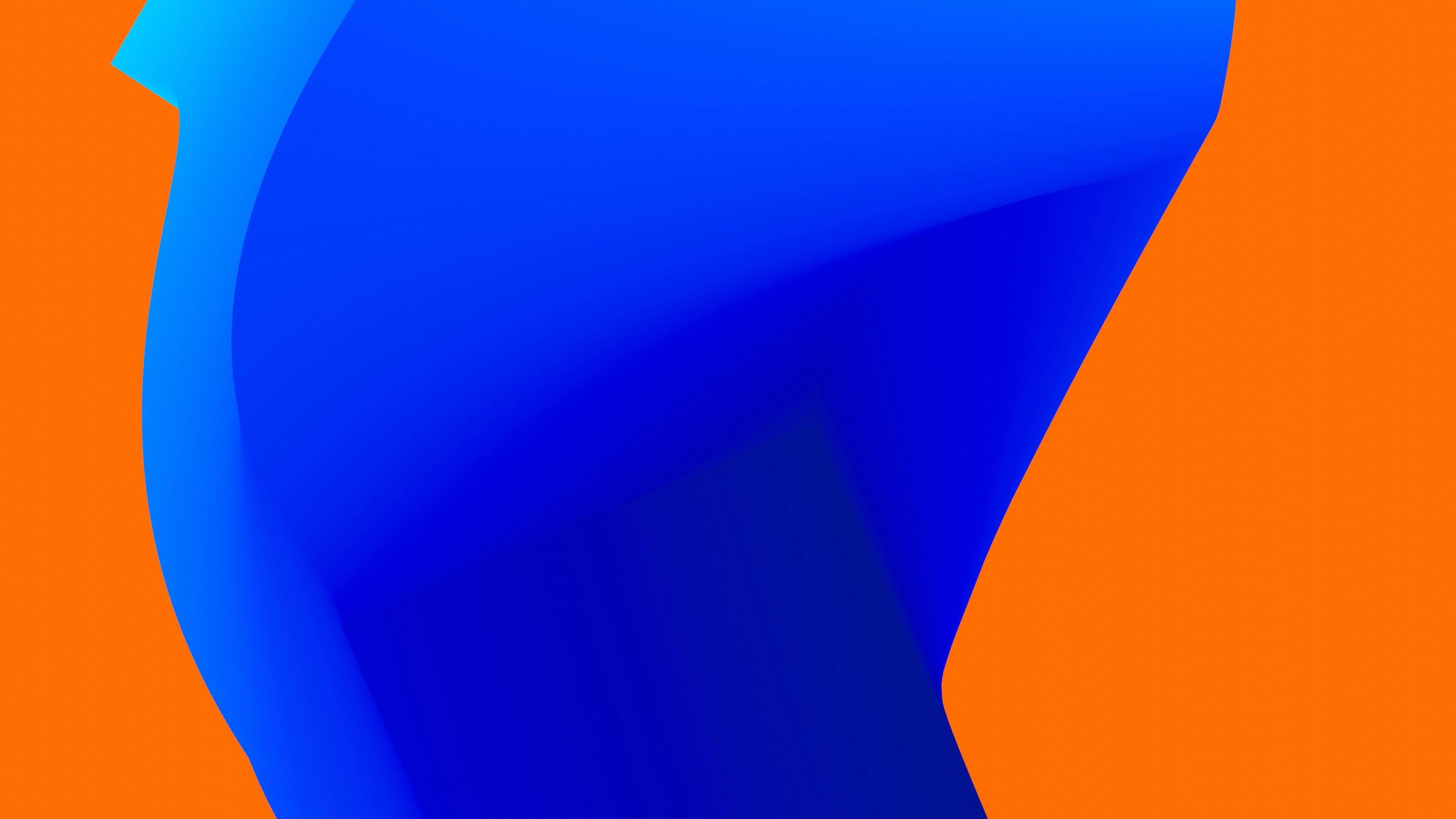 Un fond orange et bleu avec une courbe incurvée photo – Photo Bleu Gratuite sur Unsplash