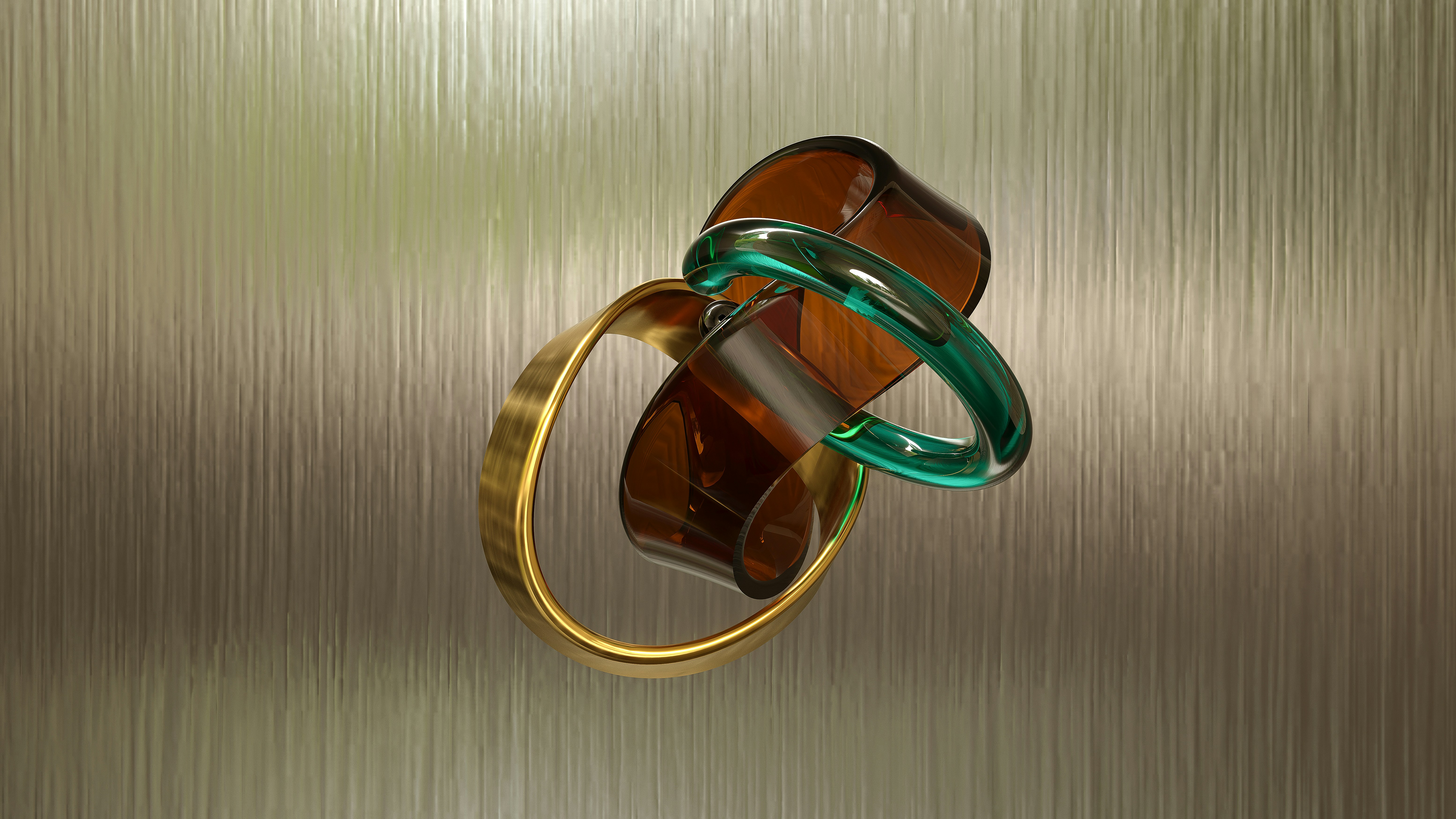 A couple of rings sitting on top of each other photo – Free Tehran ...