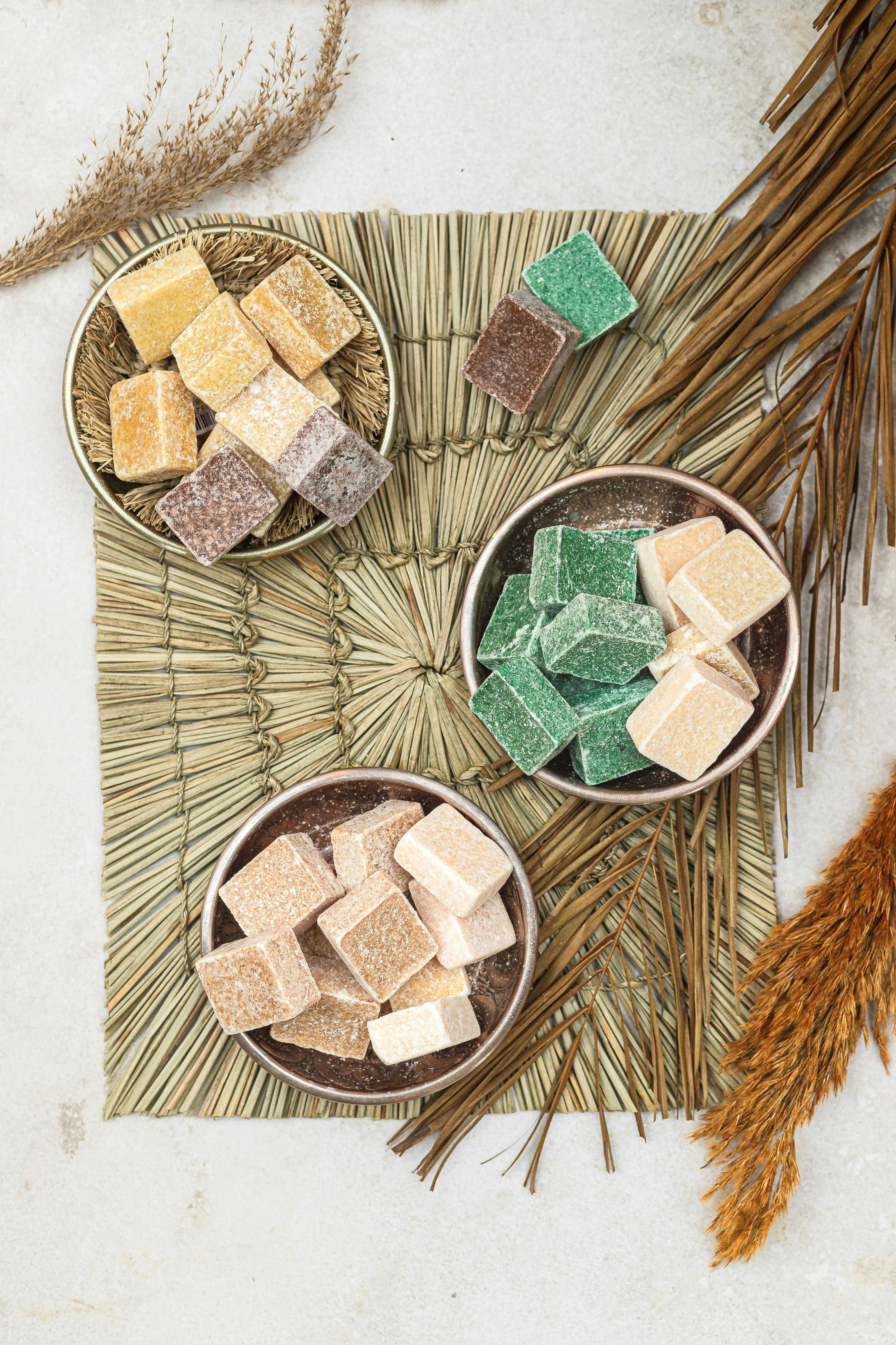 Geometric Sweetness: An Arranged Trio of Sugar Cubes