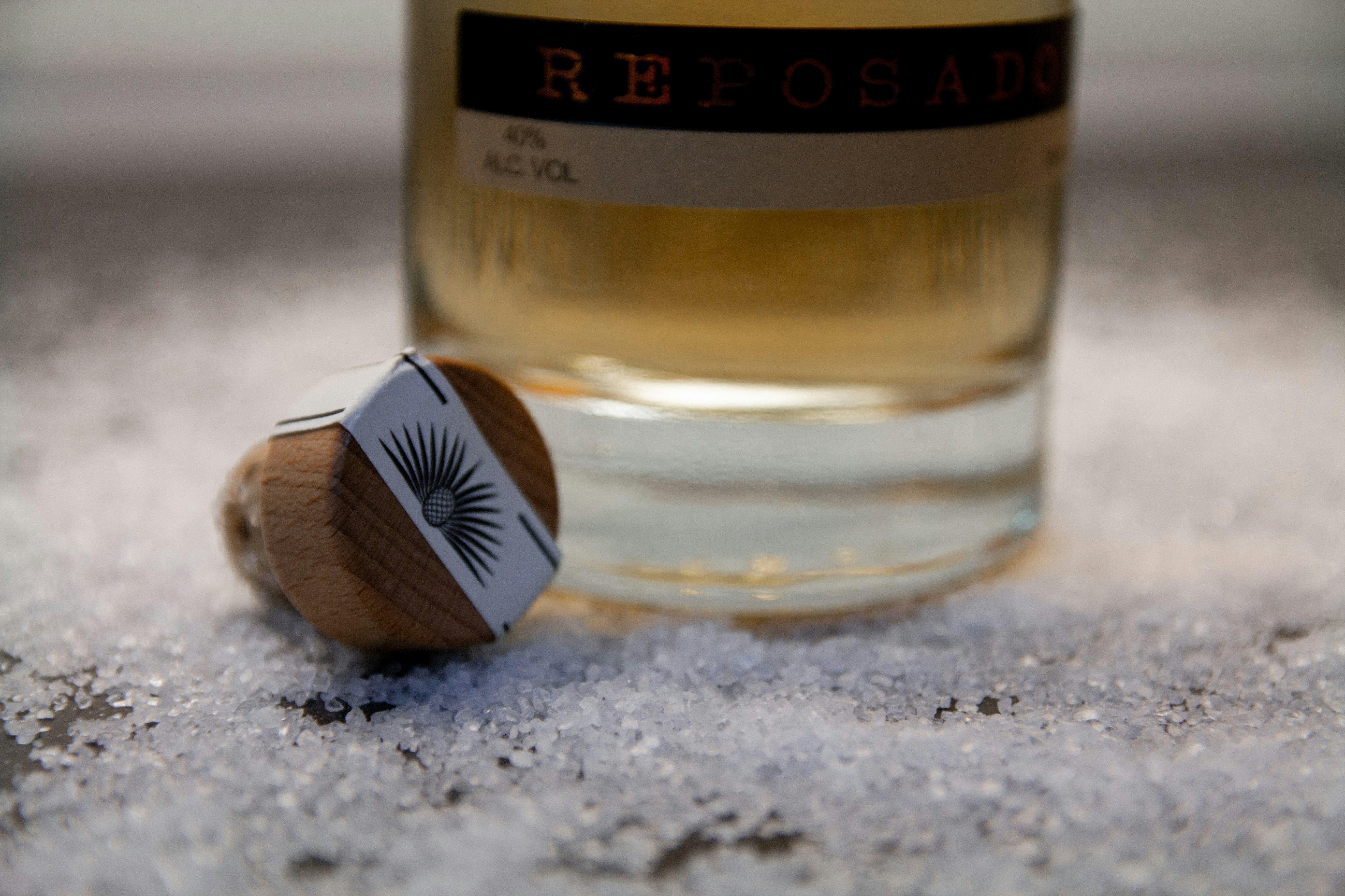 Cork on Snow: Quiet Still Life by a Frosted Bottle