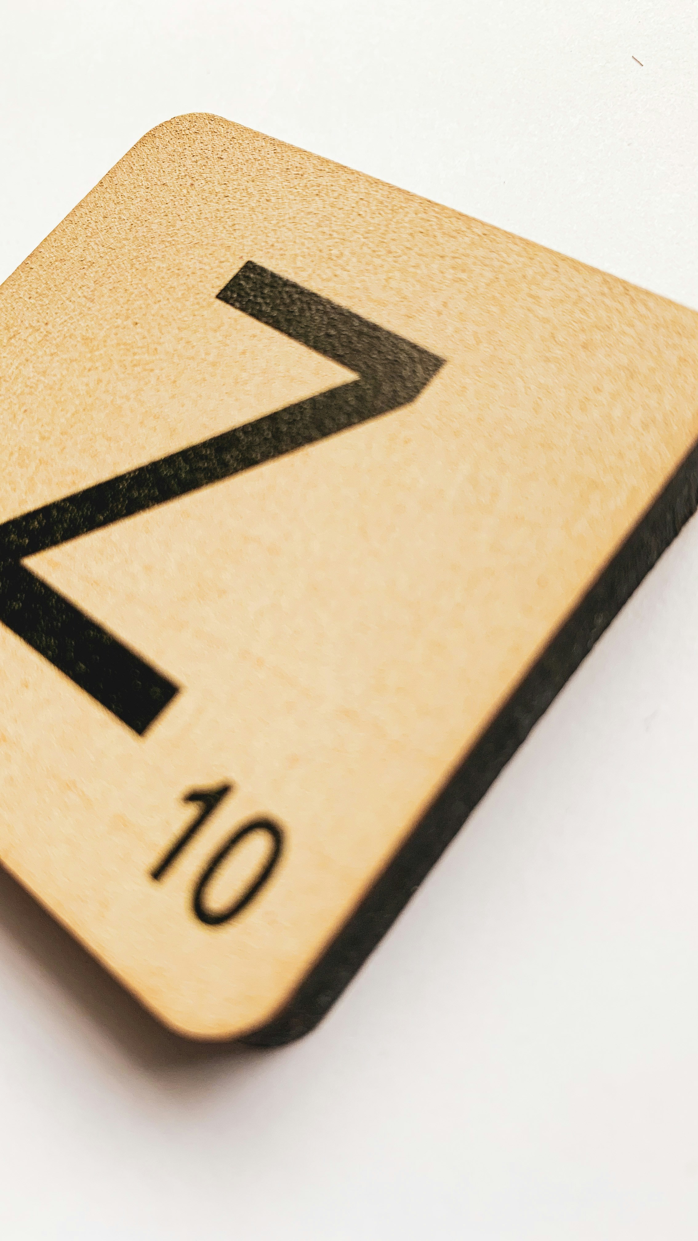 Partial Card Edge: The 10 on a Craft Card Leans Into the Frame